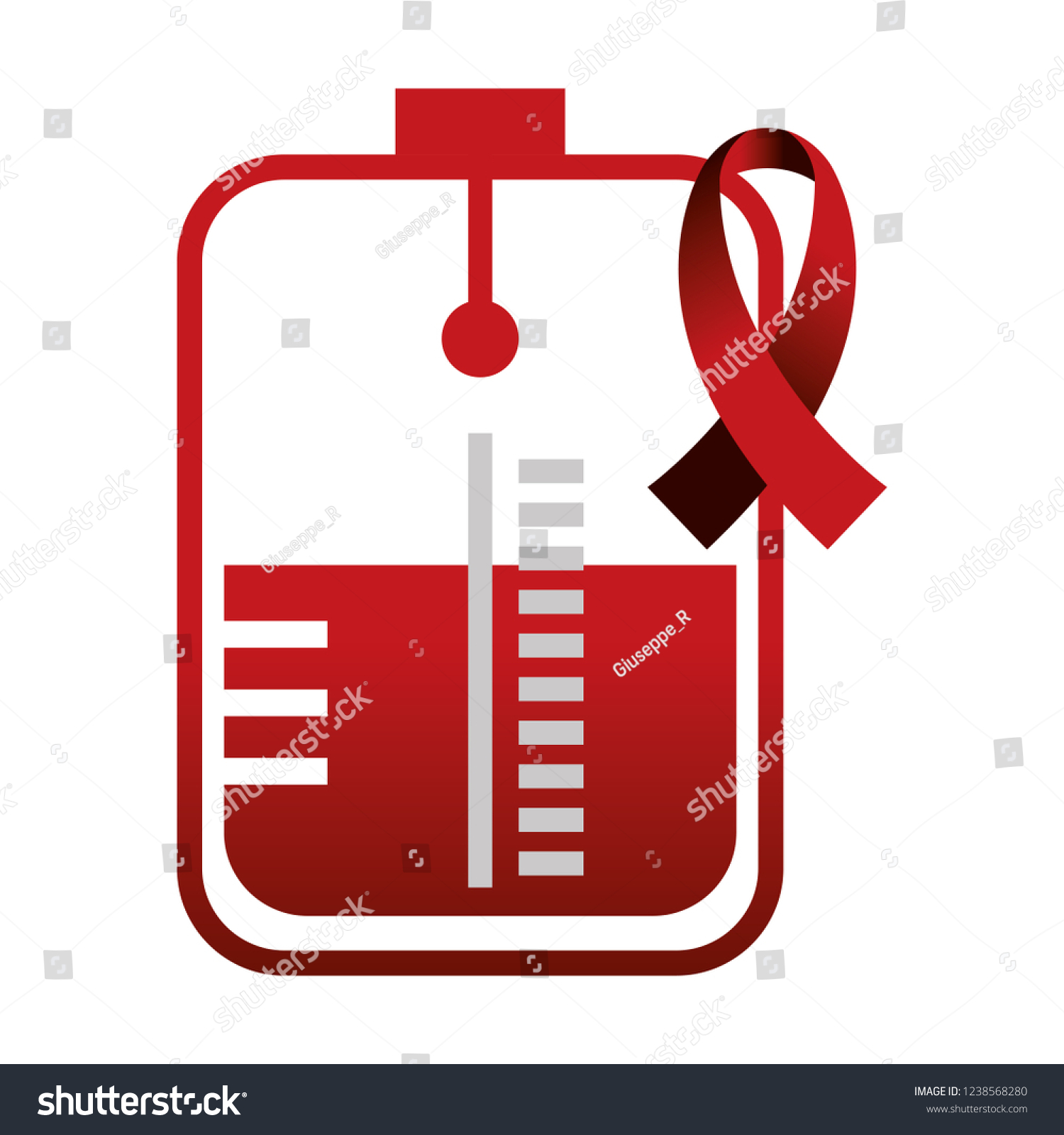 Isolated Blood Injection Design Stock Vector (Royalty Free) 1238568280 ...