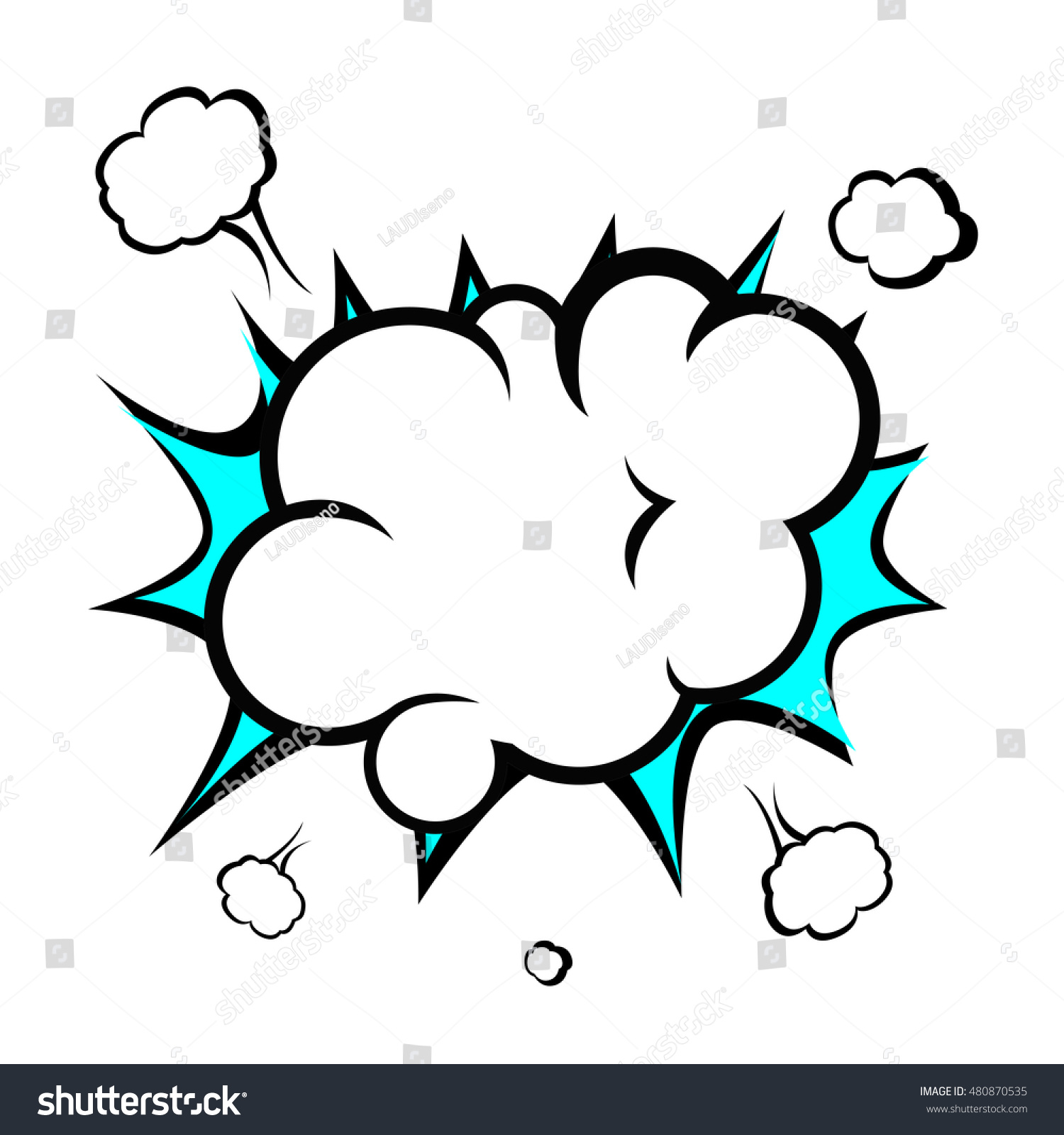 Isolated Comic Pop Art Explosion Vector Stock Vector (Royalty Free ...