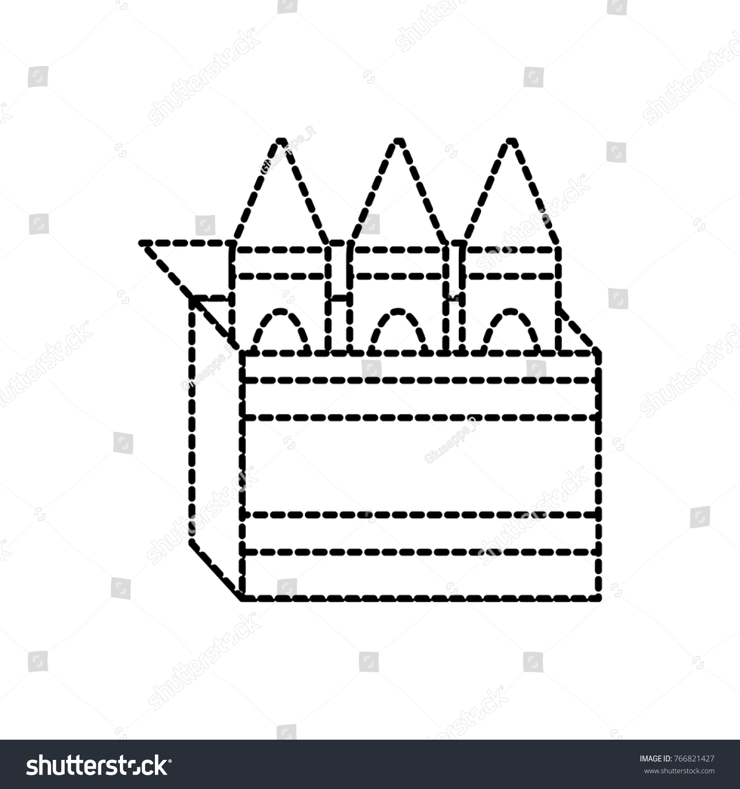 Isolated Crayon Box Design Stock Vector (Royalty Free) 766821427 ...