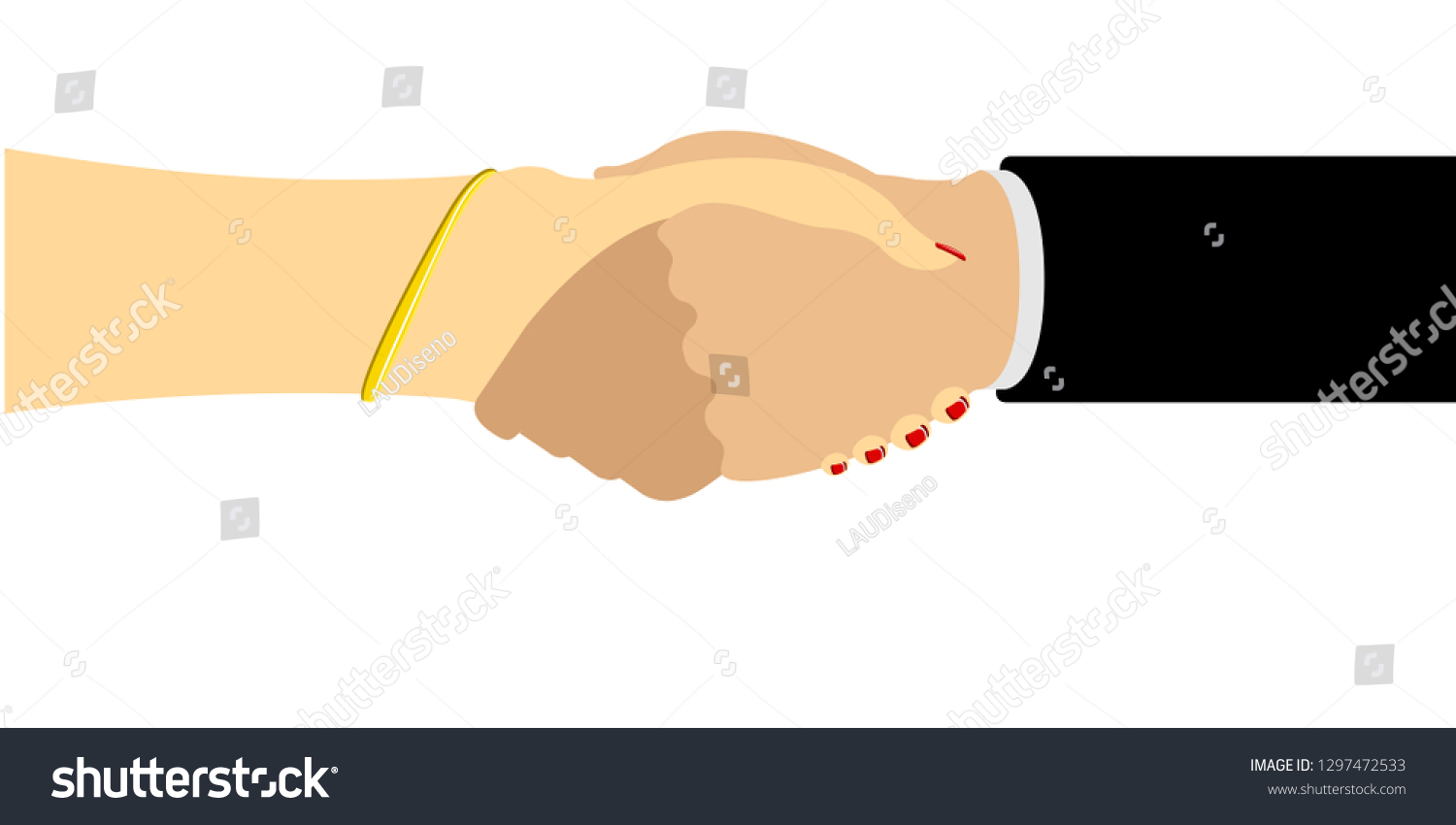 Isolated Crossed Hands Image Vector Illustration Stock Vector (Royalty ...