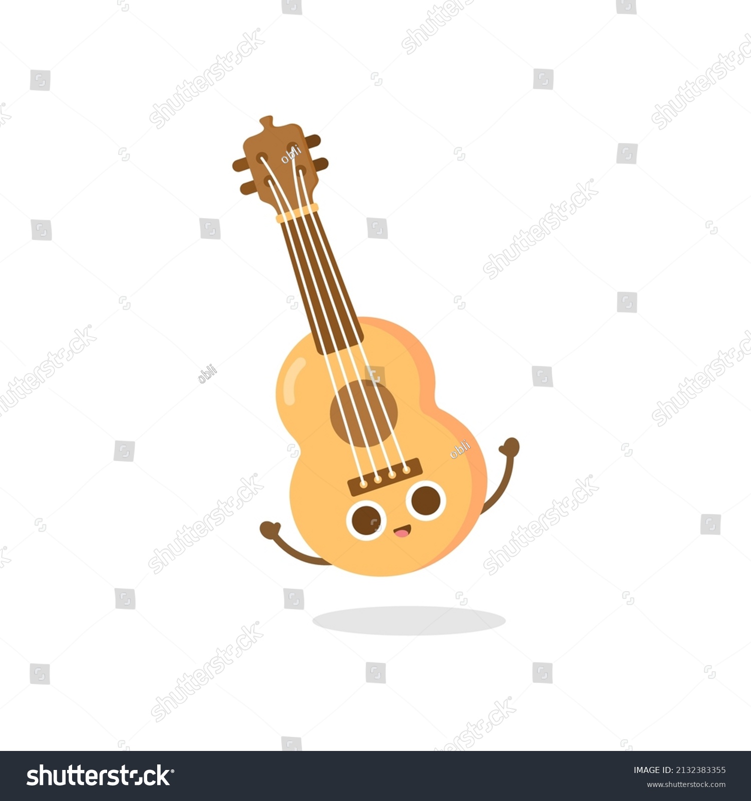Isolated Cute Ukulele Simple Vector Logo Stock Vector (Royalty Free ...