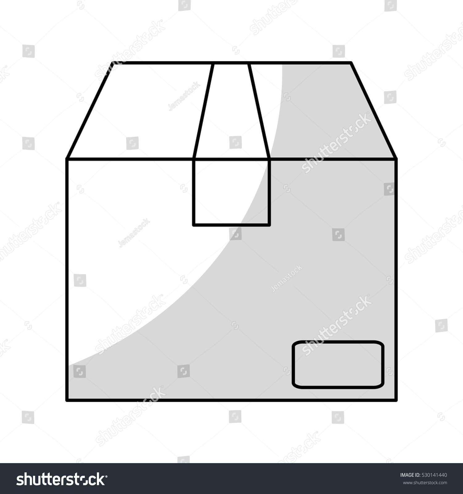 Isolated Delivery Box Design Stock Vector (Royalty Free) 530141440 ...