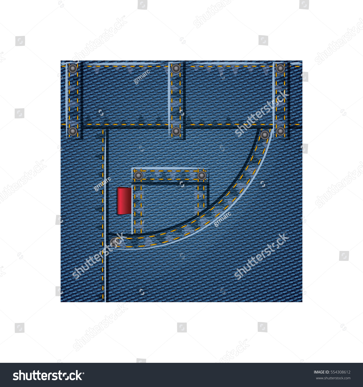 Isolated Denim Frame Design Stock Vector (Royalty Free) 554308612 ...