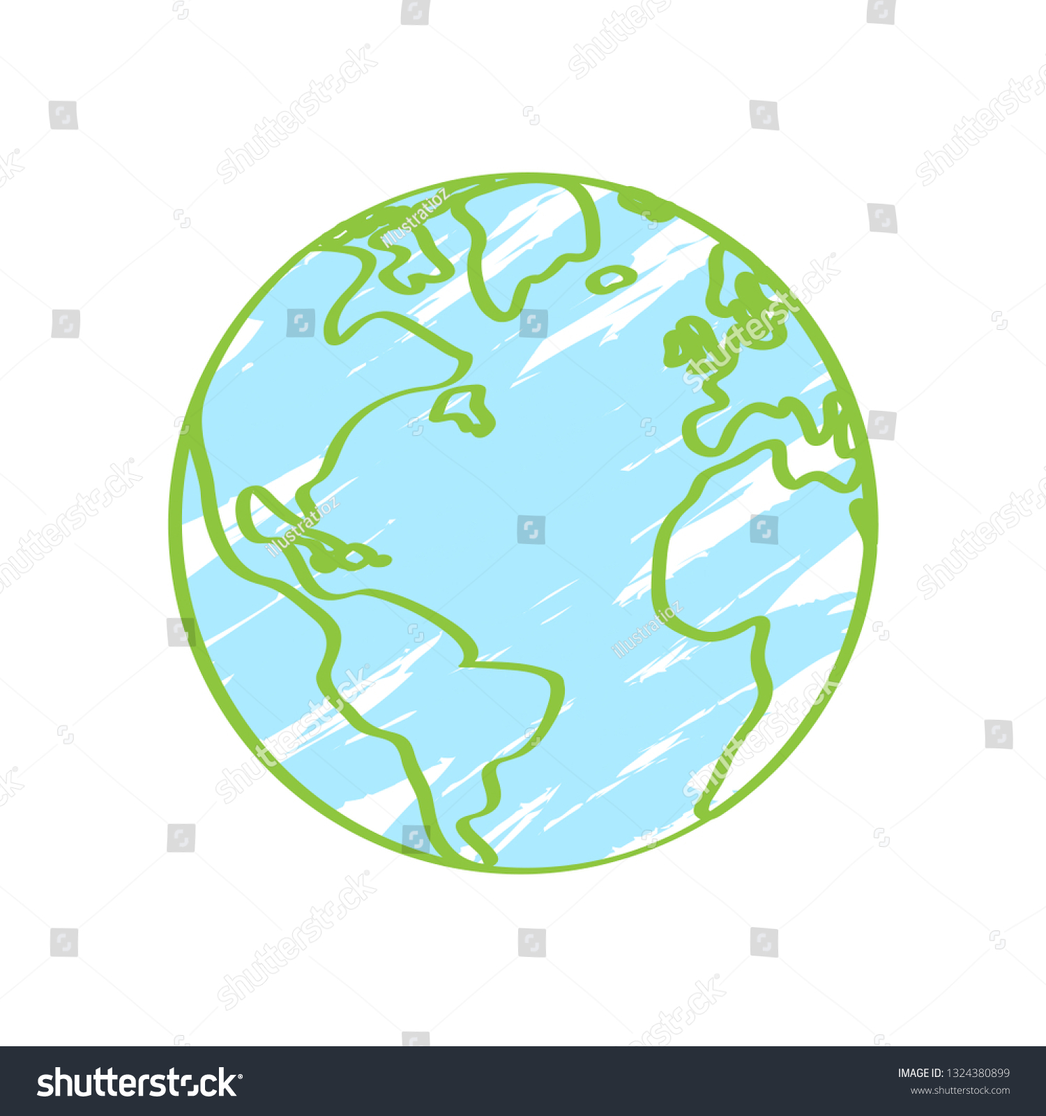 Isolated Earth Planet Sketch Vector Illustration Stock Vector (Royalty ... Isolated Earth Planet Sketch Vector Illustration Stock Vector (Royalty ...