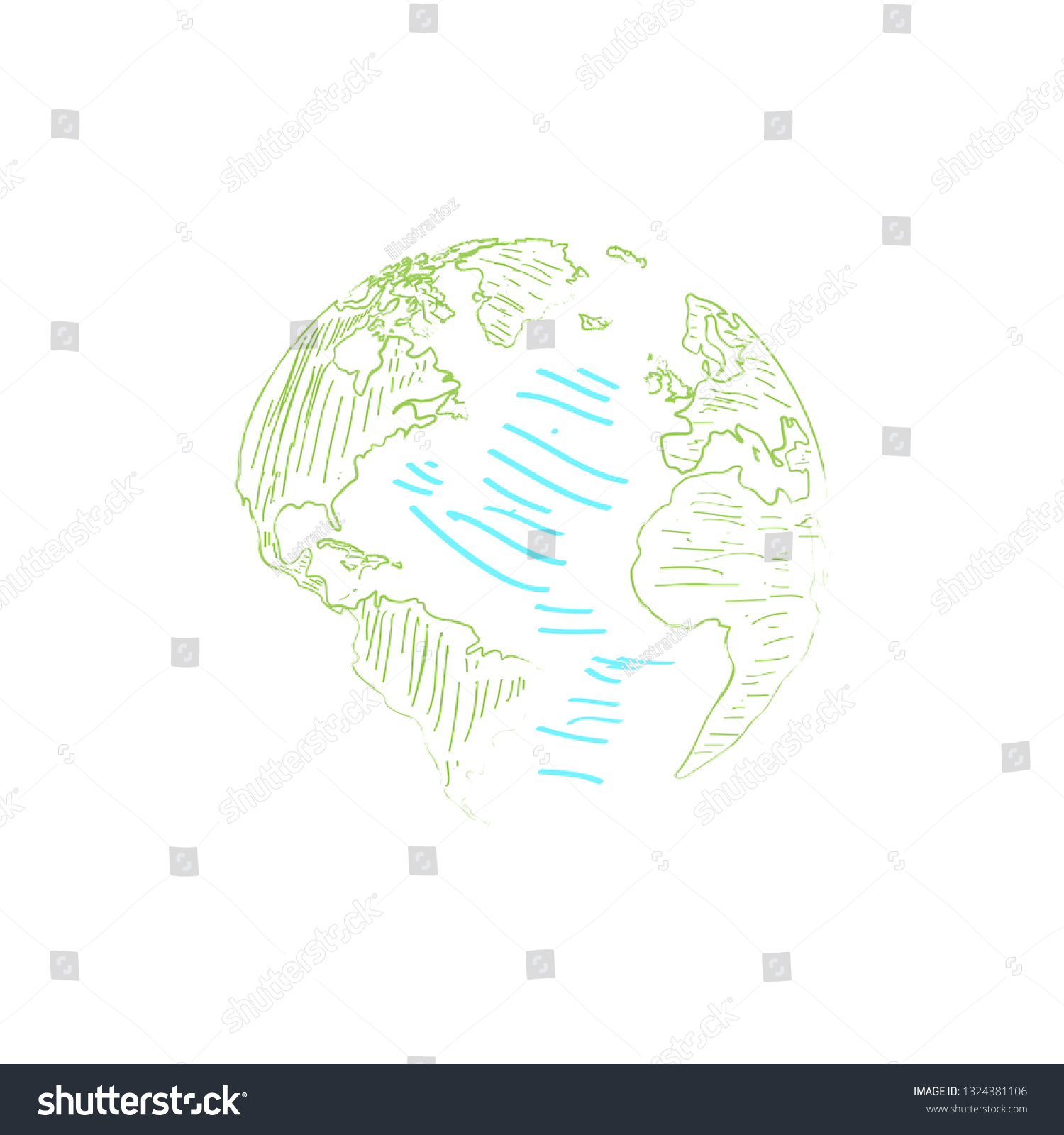 Isolated Earth Planet Sketch Vector Illustration Stock Vector (Royalty ... Isolated Earth Planet Sketch Vector Illustration Stock Vector (Royalty ...