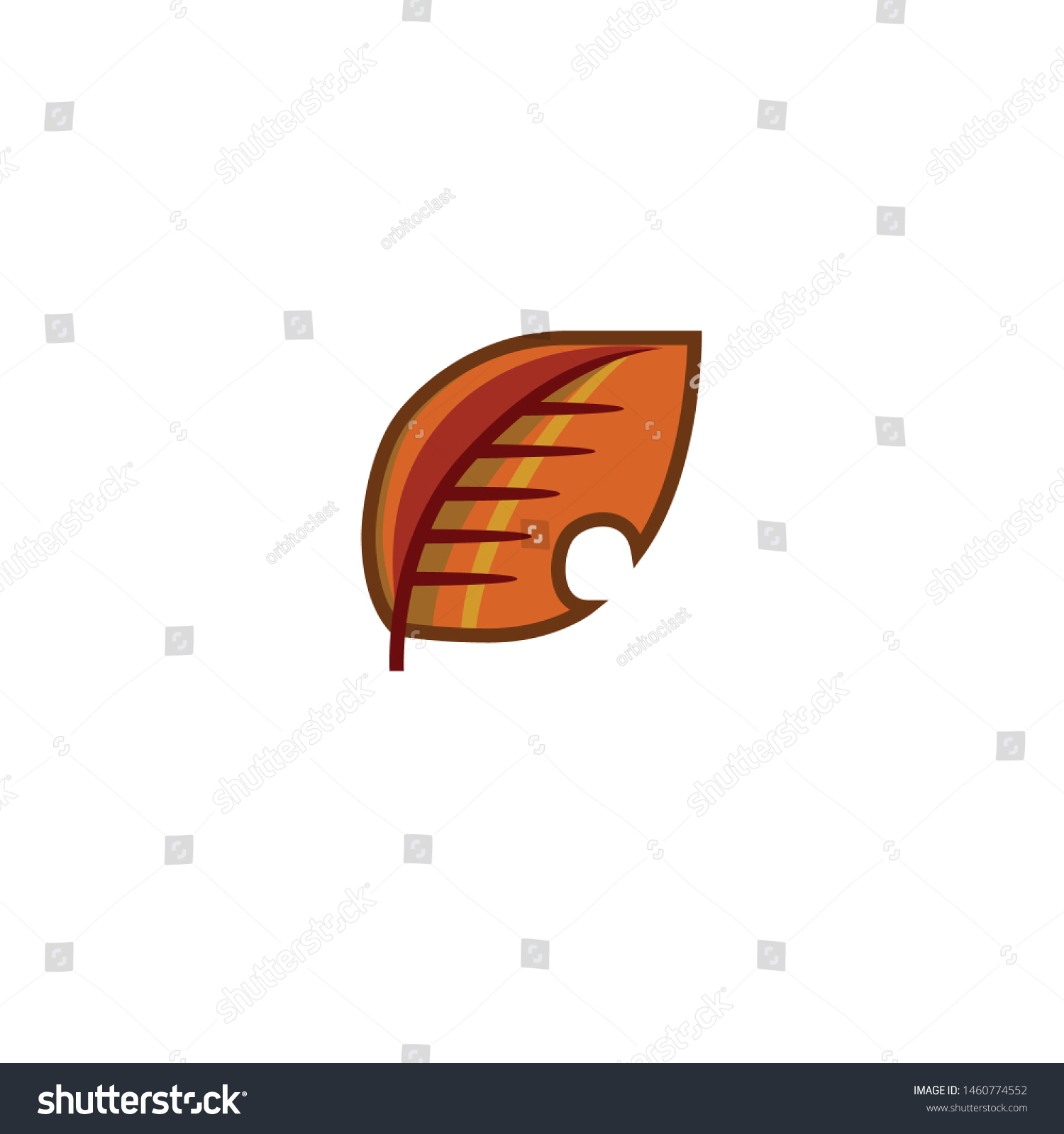 Isolated Fallen Leaf Emoji Emoticon Vector Stock Vector (Royalty Free ...