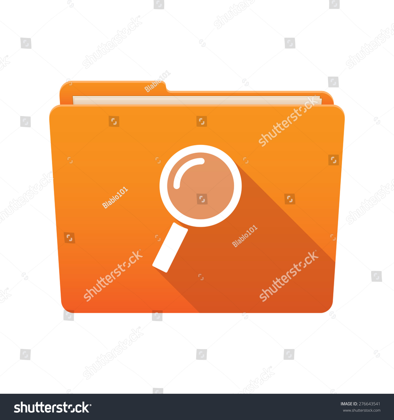 Isolated File Folder Icon Magnifier 스톡 벡터(로열티 프리) 276643541 | Shutterstock
