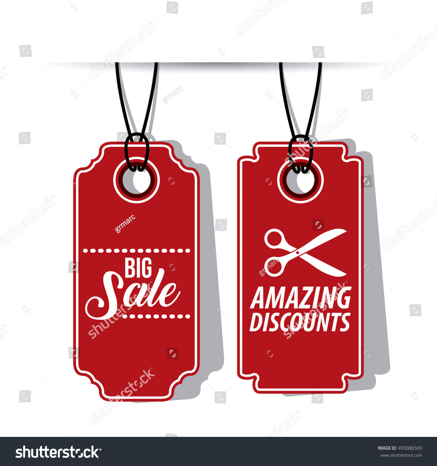 Isolated Hanging Tag Design Stock Vector (Royalty Free) 495086569