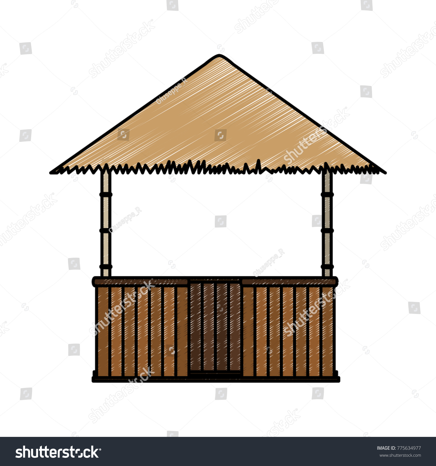 Isolated Hut Design Stock Vector (Royalty Free) 775634977 | Shutterstock