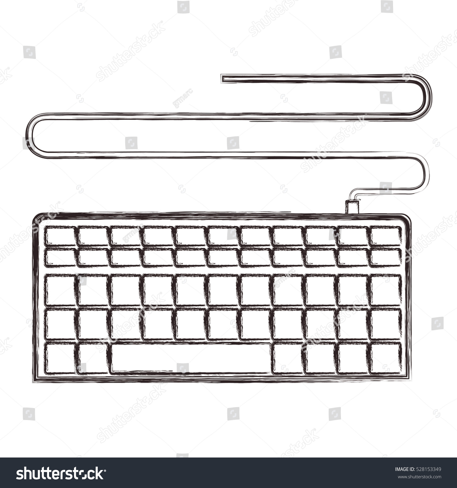 Isolated Keyboard Device Design Stock Vector (Royalty Free) 528153349 ...