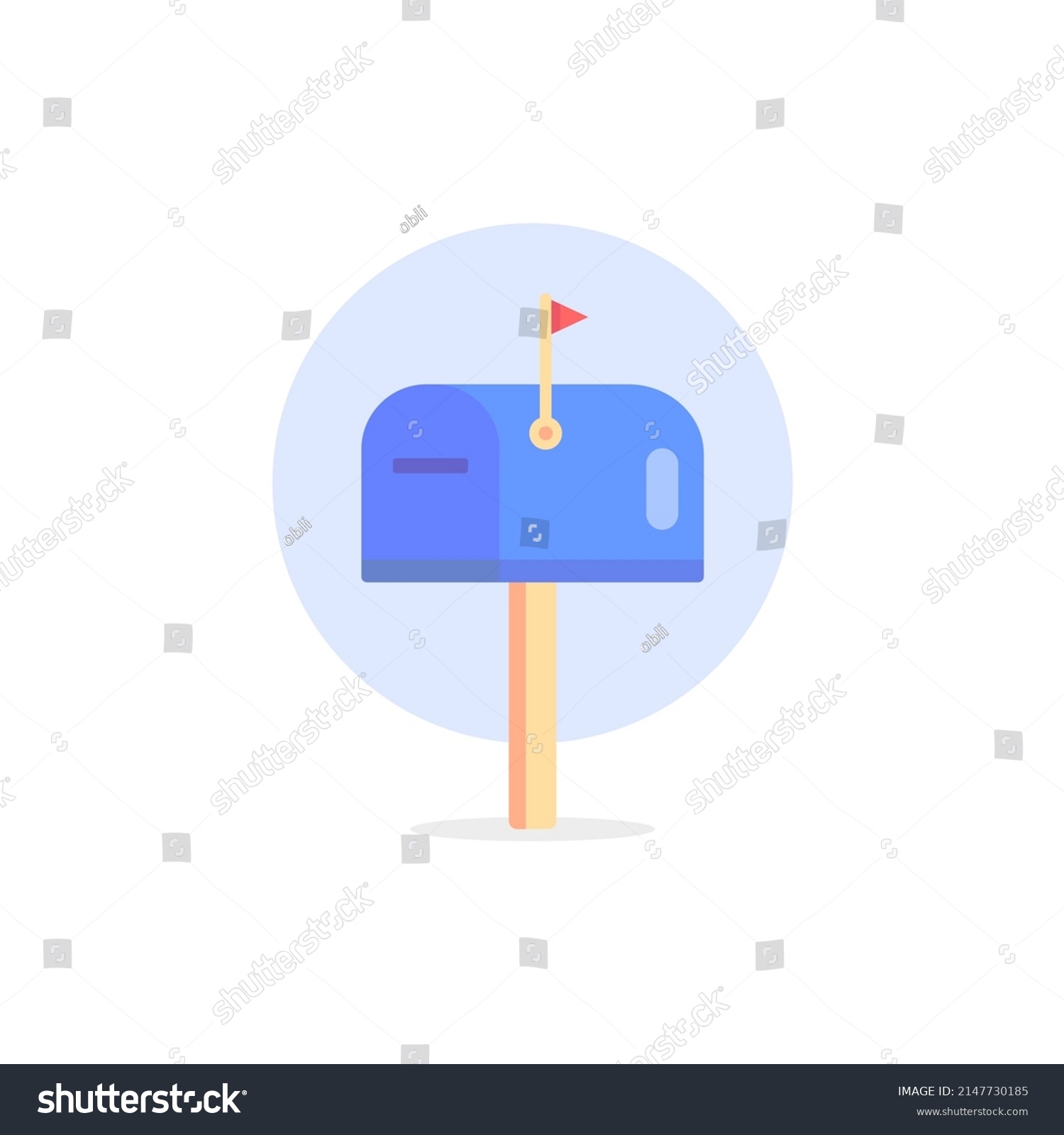 Isolated Mailbox Simple Vector Logo Design Stock Vector (Royalty Free ...