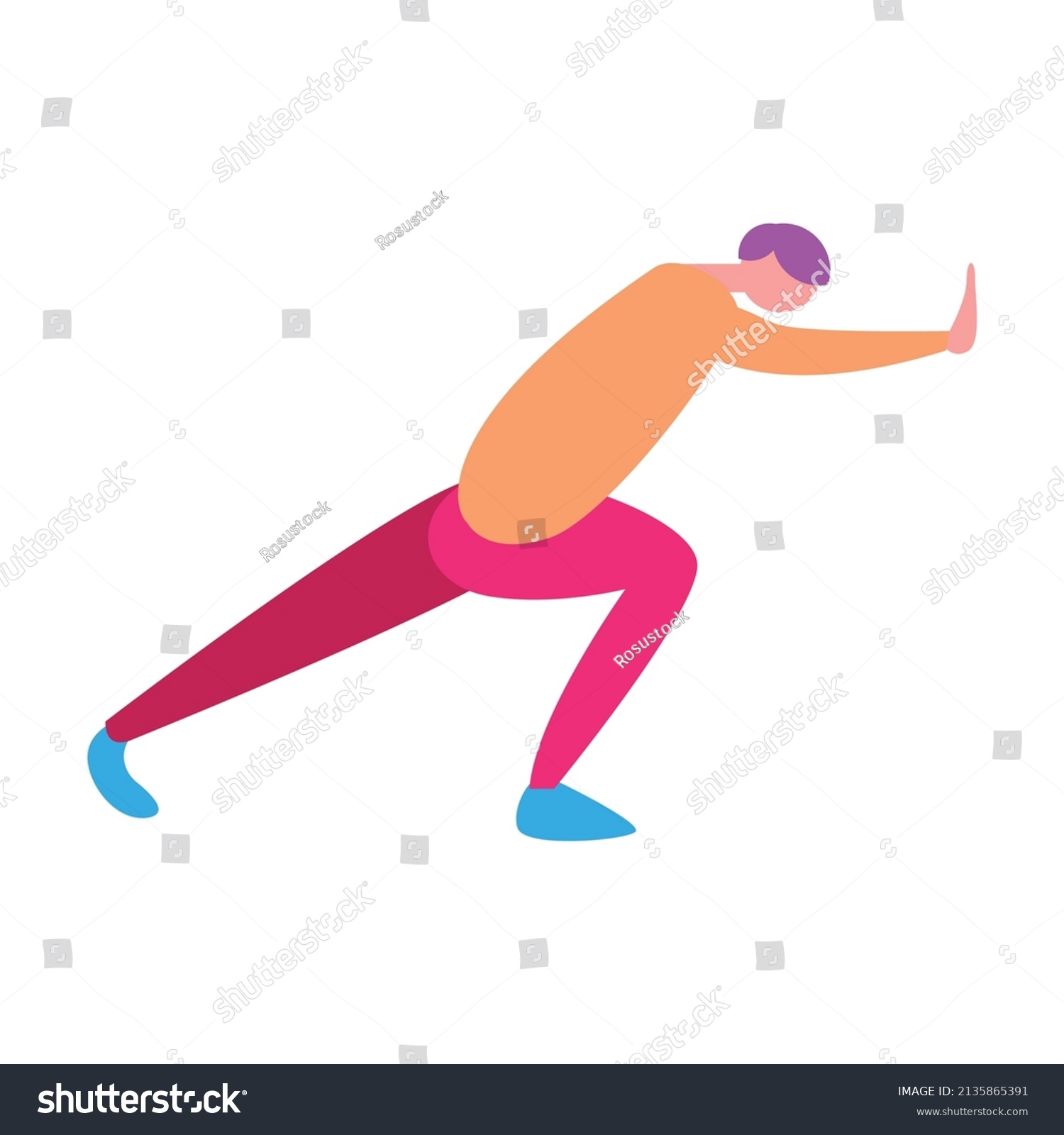 Isolated Man Cartoon Pushing Something Vector Stock Vector (Royalty ...