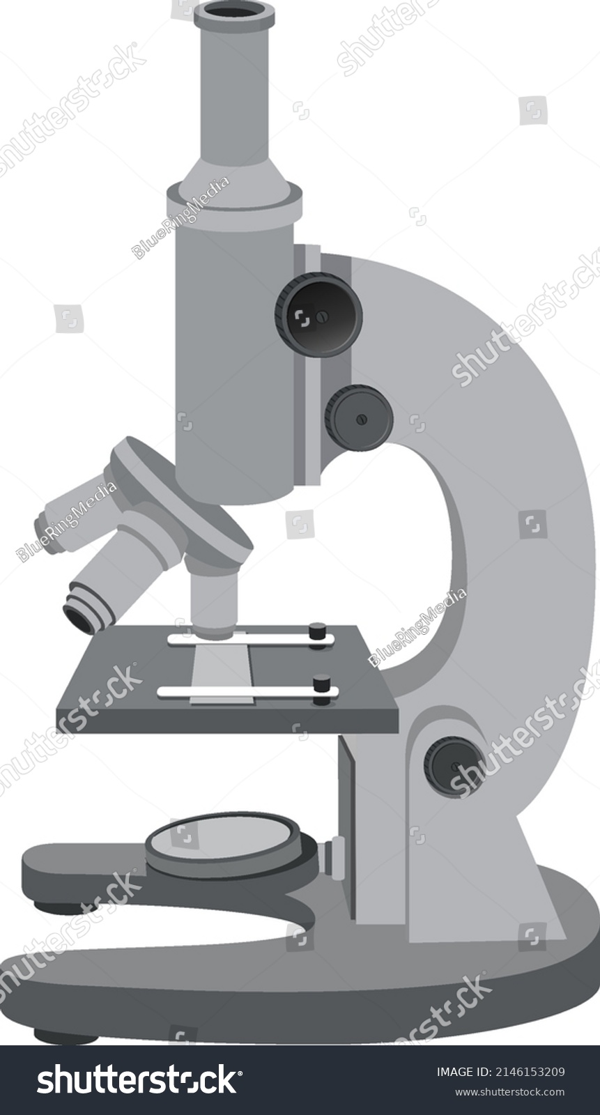 Isolated Microscope Cartoon Design Illustration Stock Vector (Royalty ...