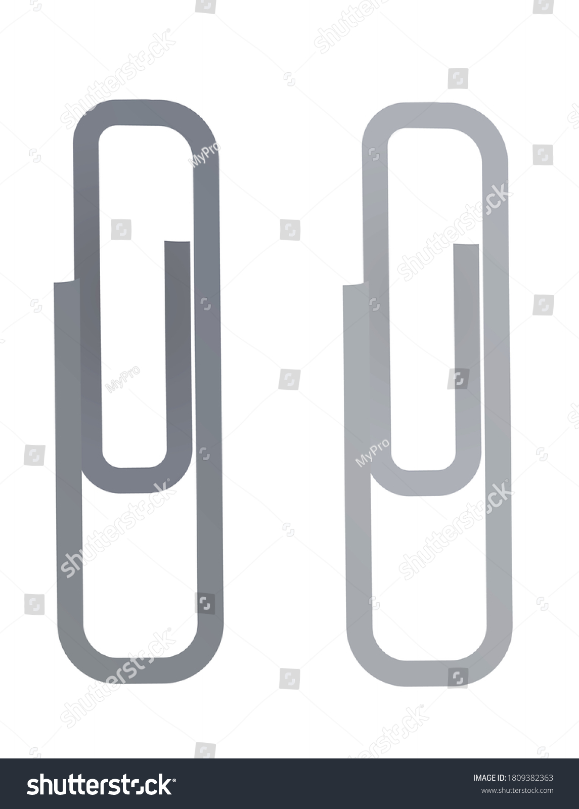Isolated Paper Clip Vector Illustration Stock Vector (Royalty Free ...