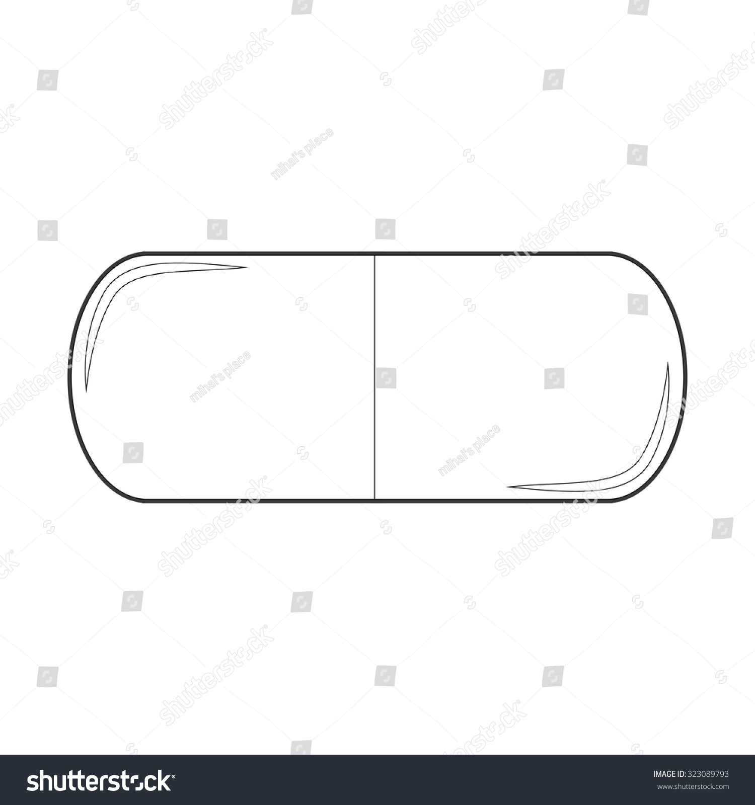 Isolated Pill Cartoon Illustration Vector Format Stock Vector (Royalty ...