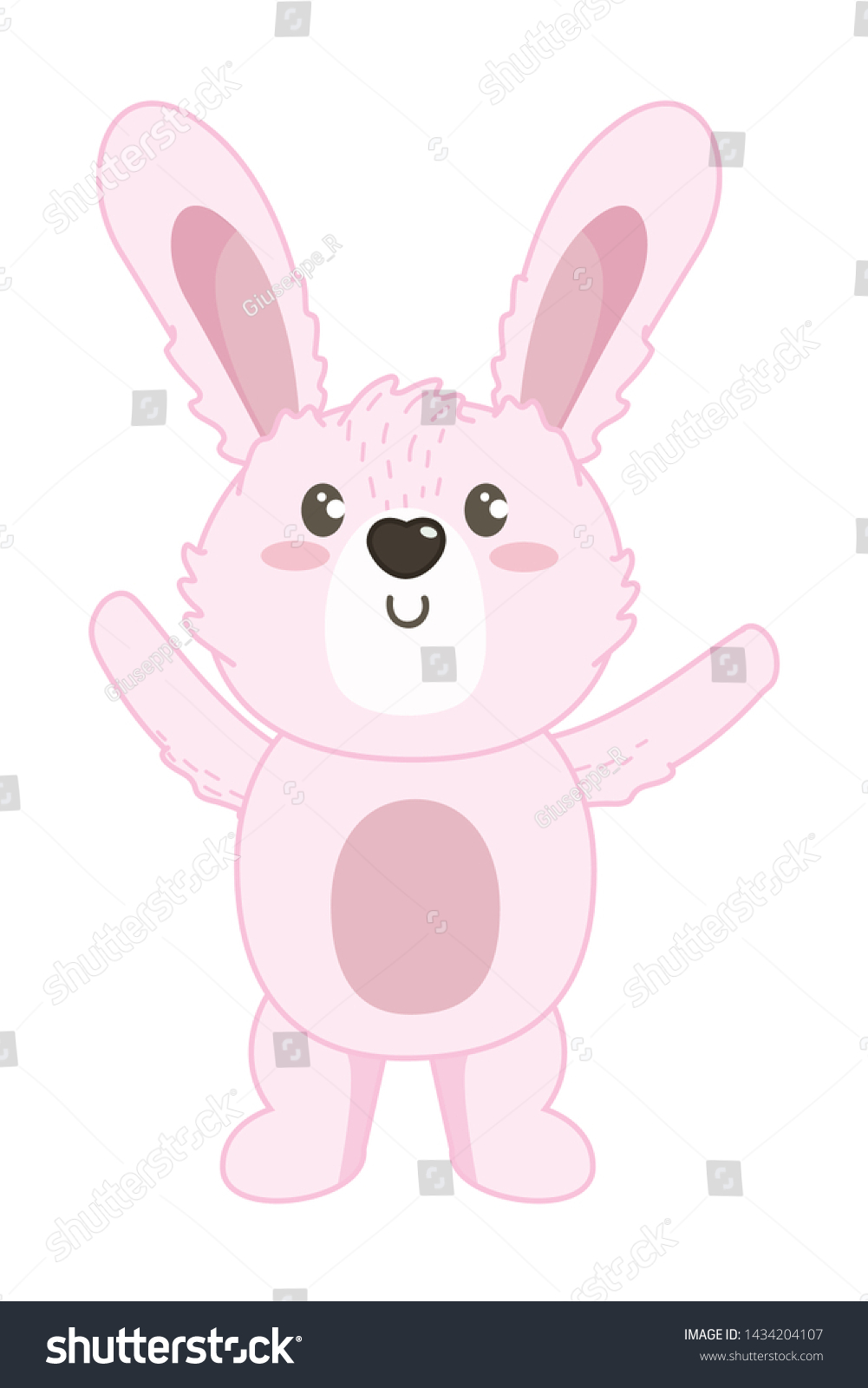 Isolated Rabbit Cartoon Design Vector Illustrator Stock Vector (Royalty ...