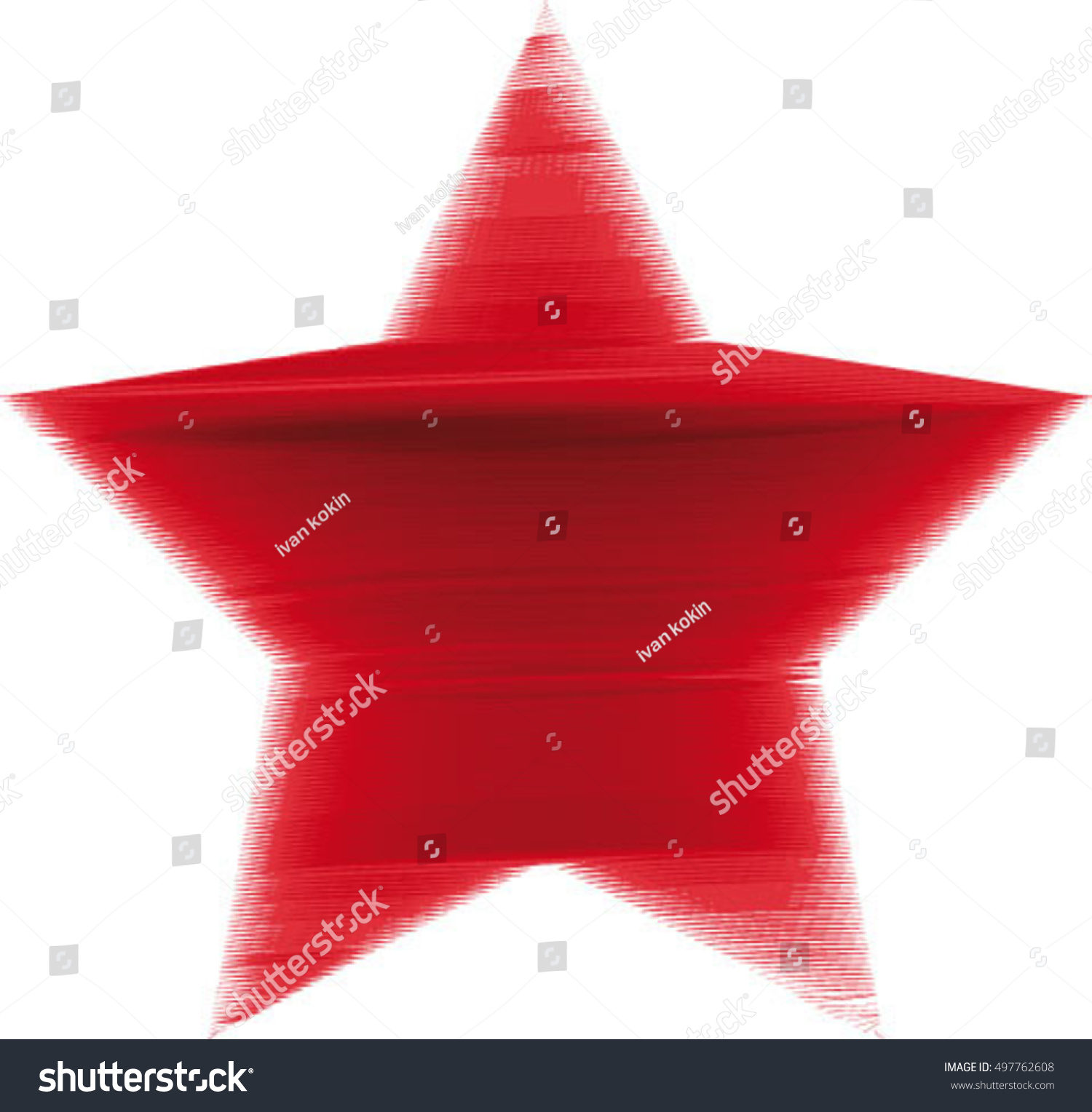Isolated Red Star Vector Illustration Stock Vector (Royalty Free ...