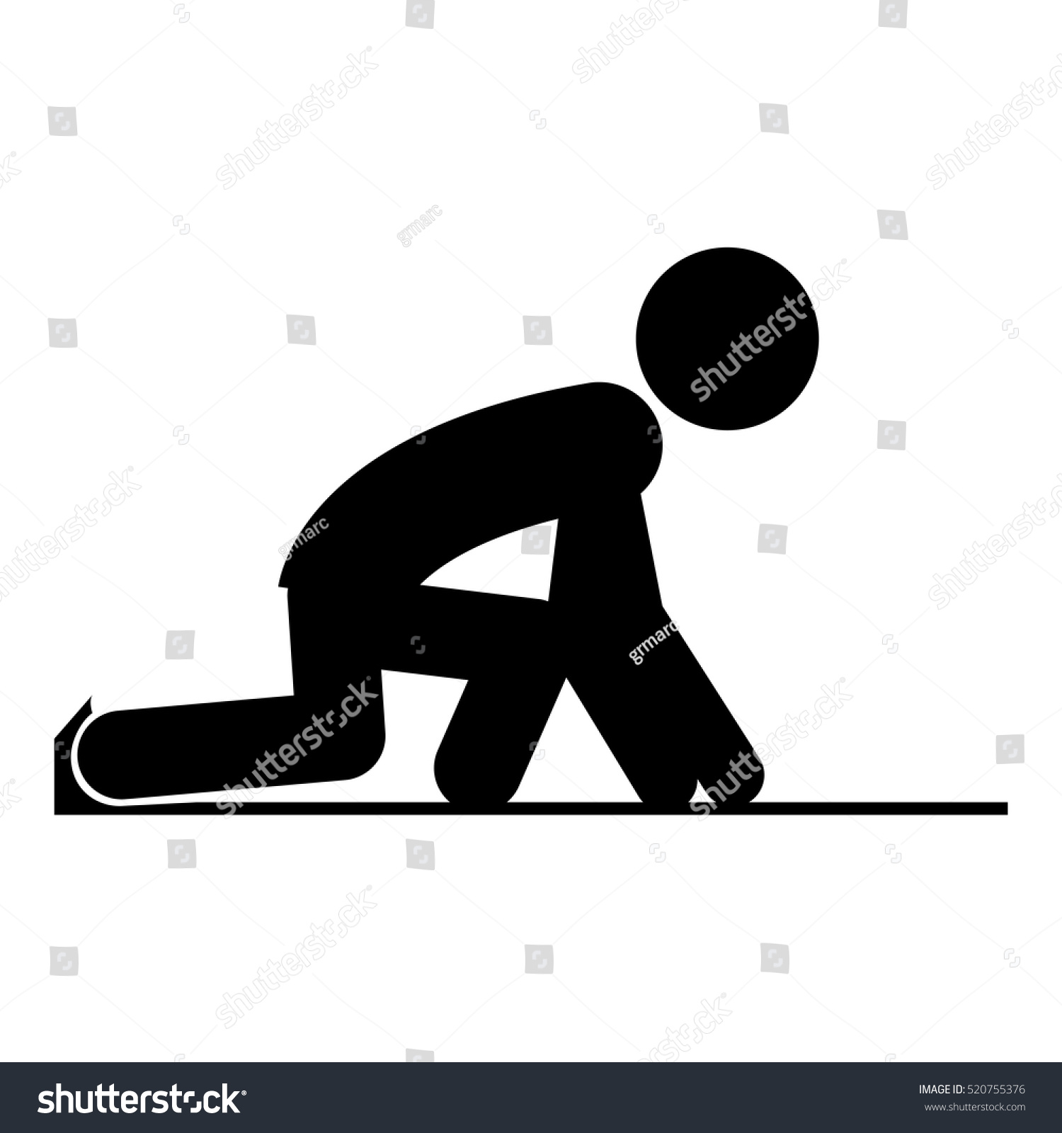 Isolated Runner Pictogram Design Stock Vector (Royalty Free) 520755376 ...