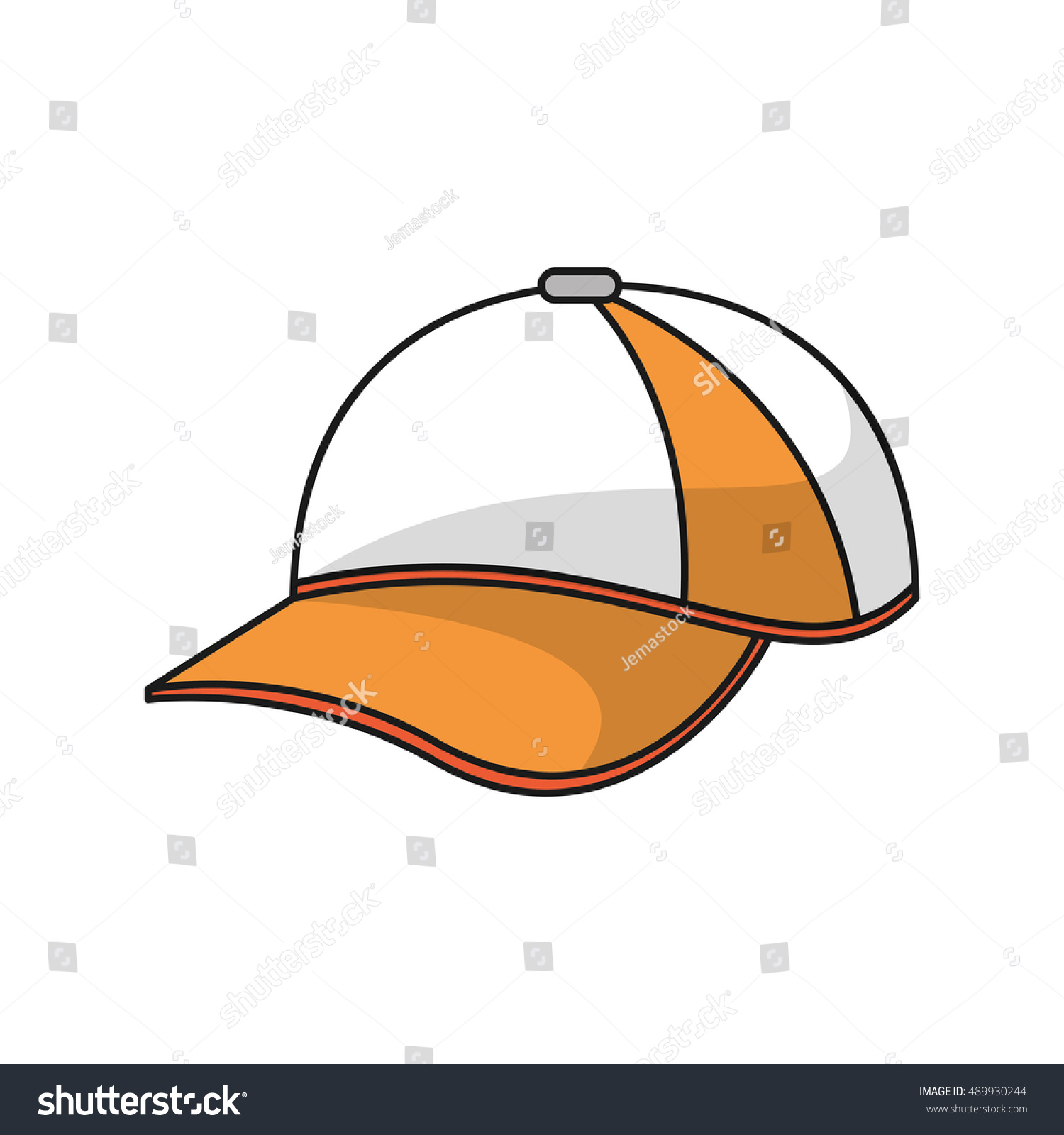 Isolated Sport Cap Design Stock Vector (Royalty Free) 489930244 ...