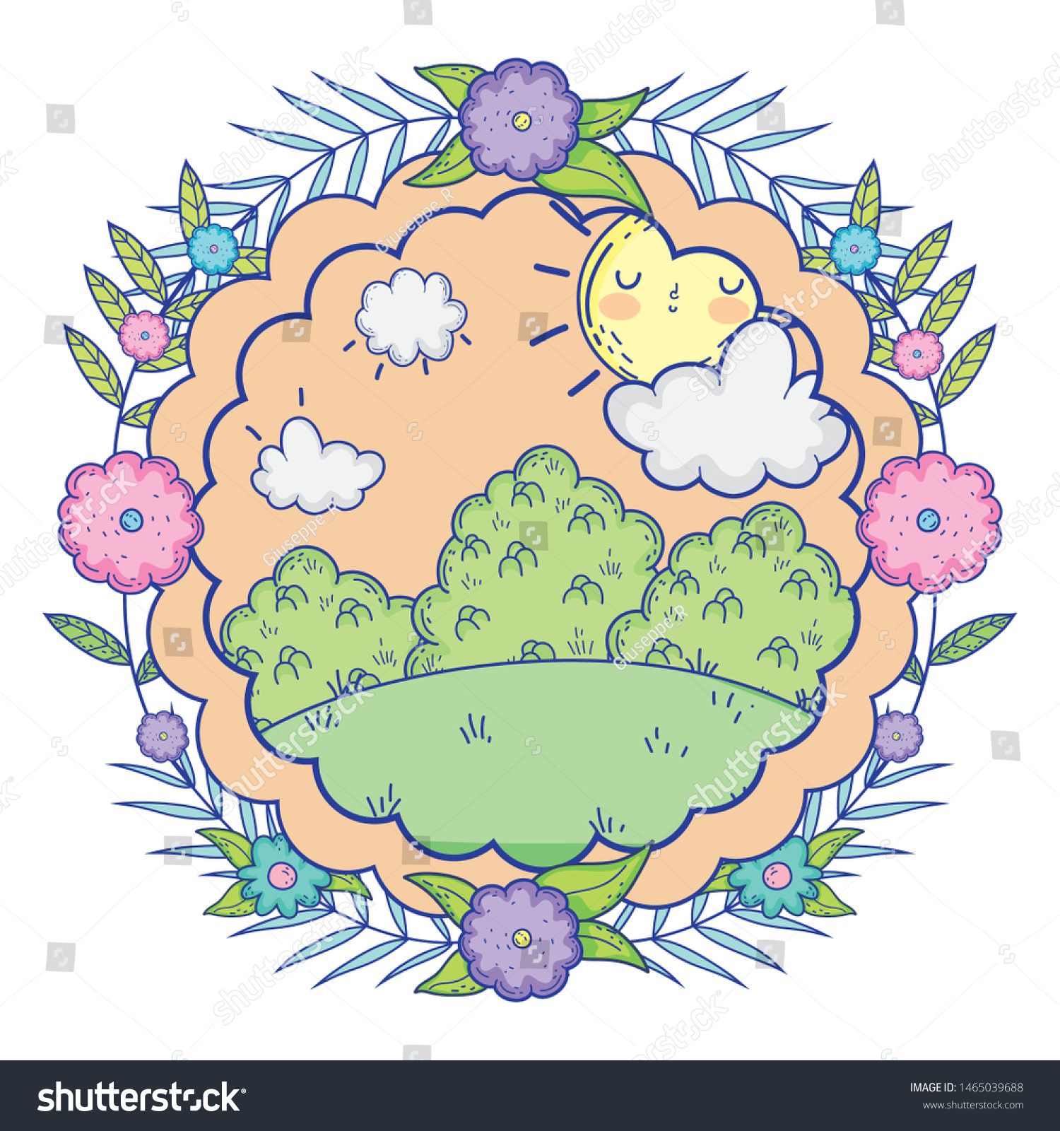 Isolated Sun Draw Cartoon Vector Design Stock Vector (Royalty Free ...