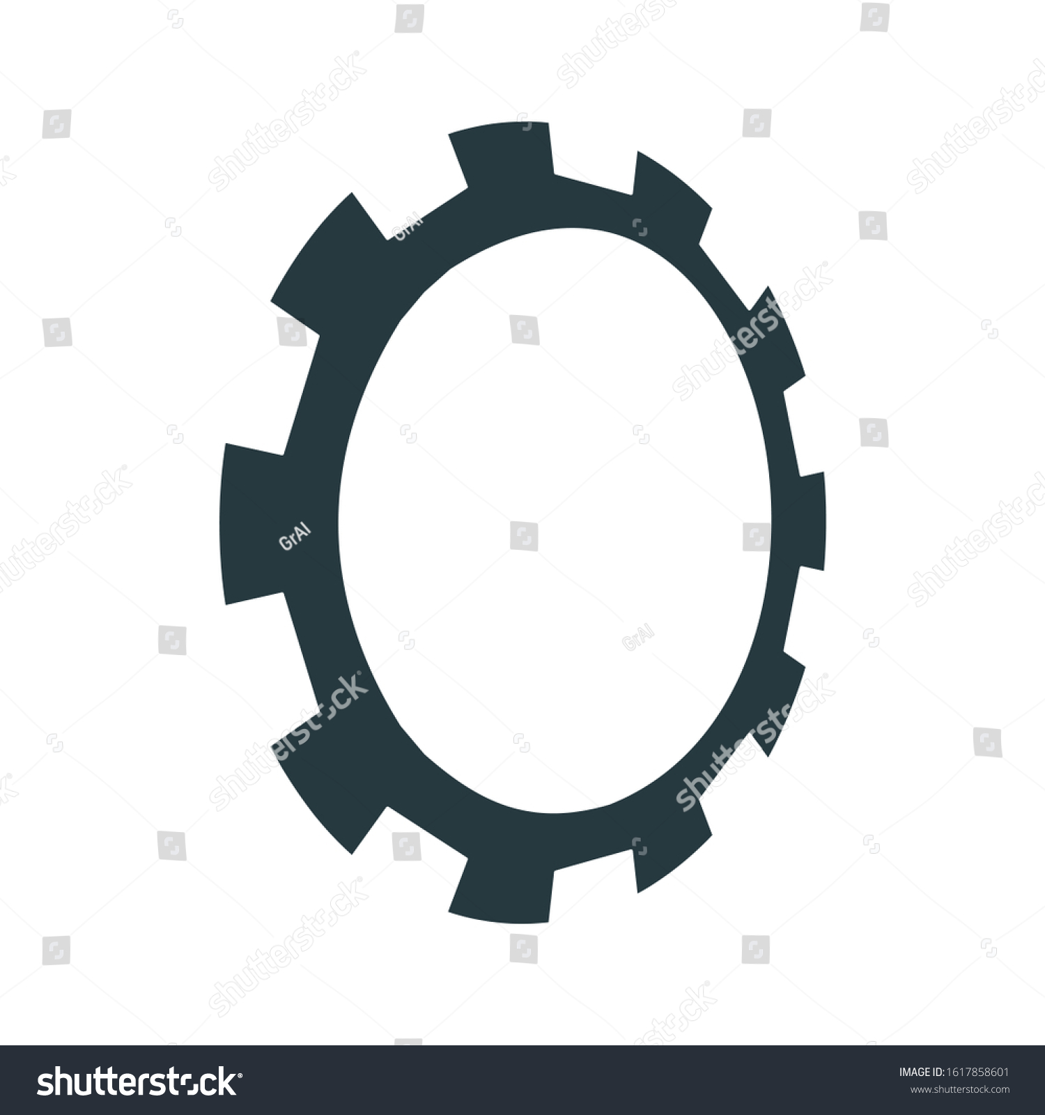Isometric Cog Wheel Model Precision Machinery Stock Vector (Royalty ...