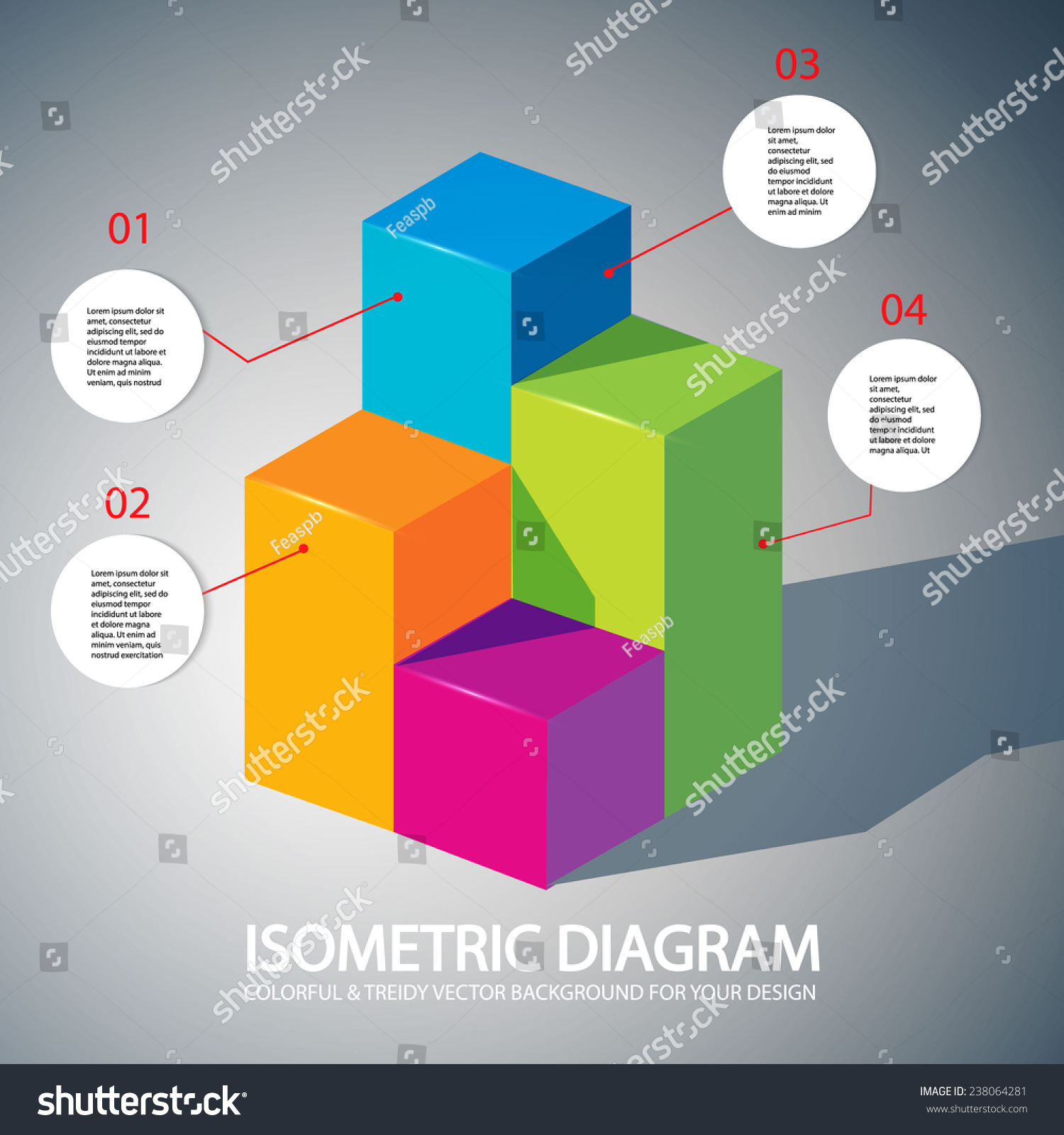 Isometric Diagram Vector Illustration Stock Vector (Royalty Free) 238064281