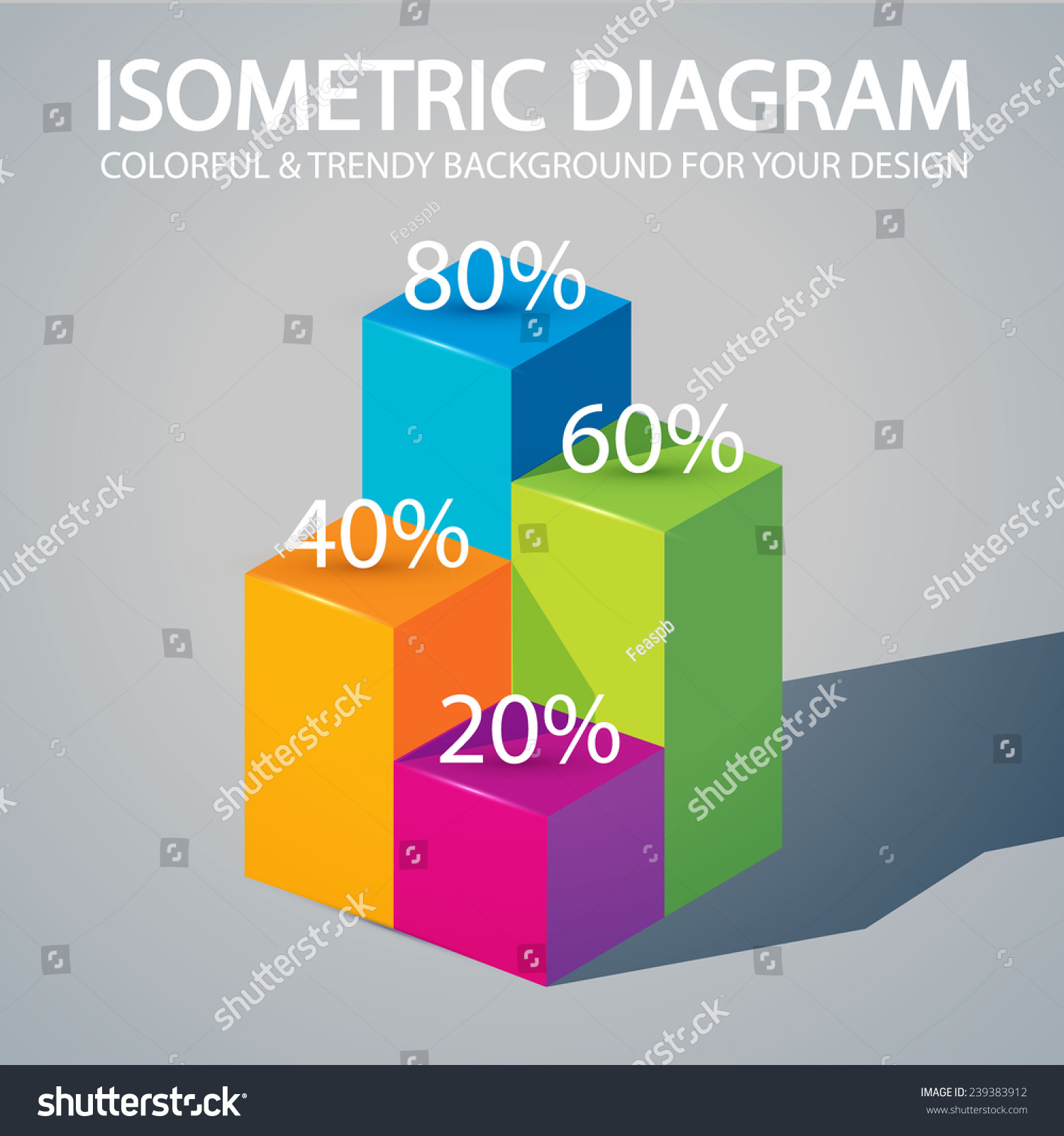 Isometric Diagram Vector Illustration Stock Vector (Royalty Free ...