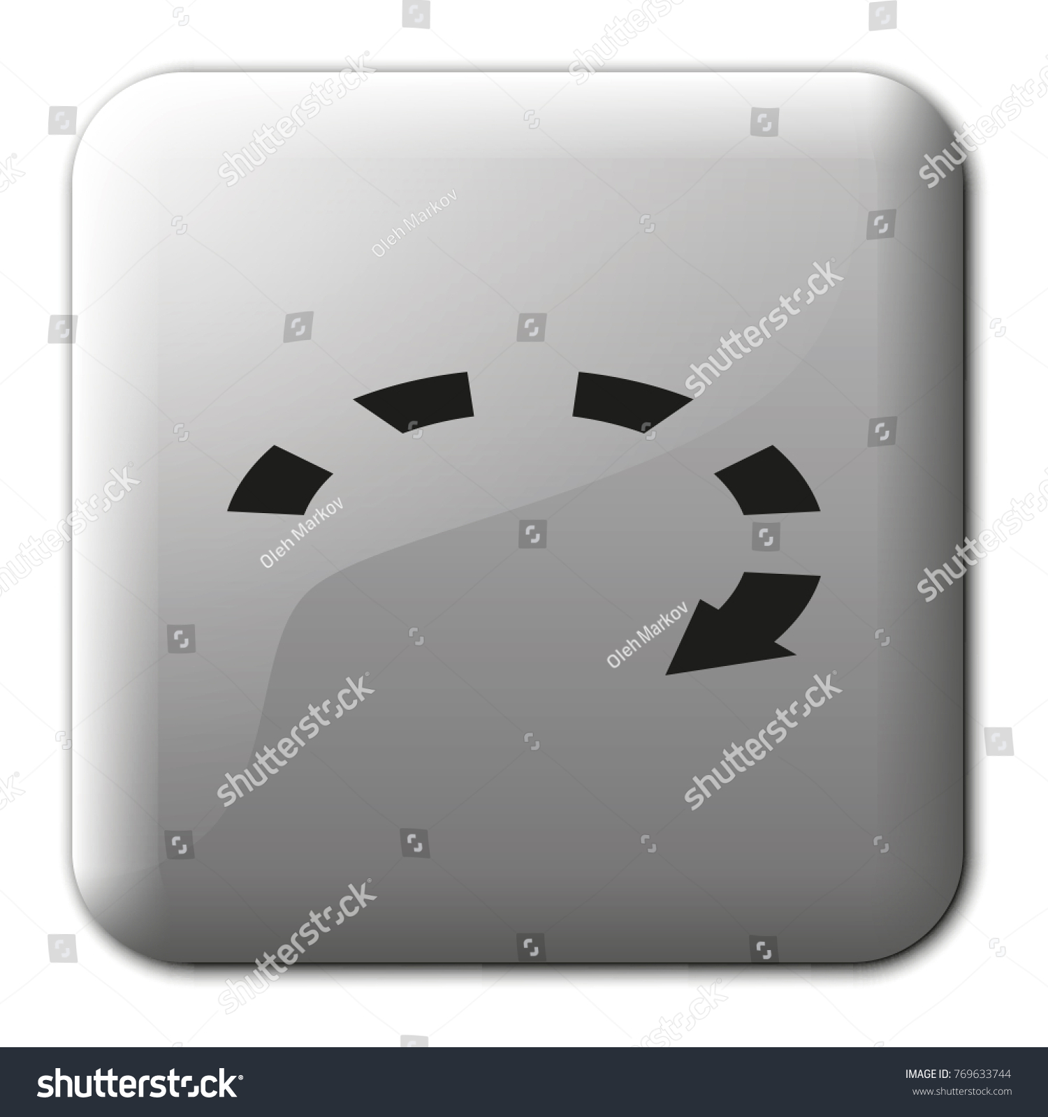 Isometric Dotted Bar Circle Arrow Vector Stock Vector (Royalty Free ...