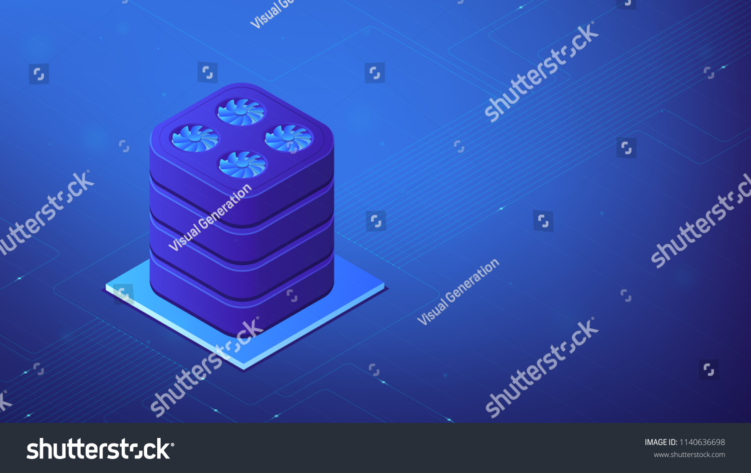 Isometric Enterprise Data Warehouse System Concept Stock Vector ...