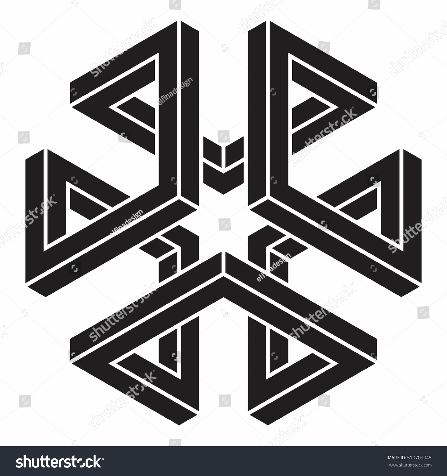 Isometric Figure Space Geometry Vector Illustration Stock Vector ...