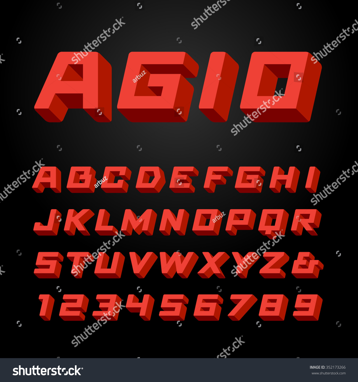 Isometric Font Vector Alphabet 3d Effect Stock Vector (Royalty Free ... Isometric Font Vector Alphabet 3d Effect Stock Vector (Royalty Free ...