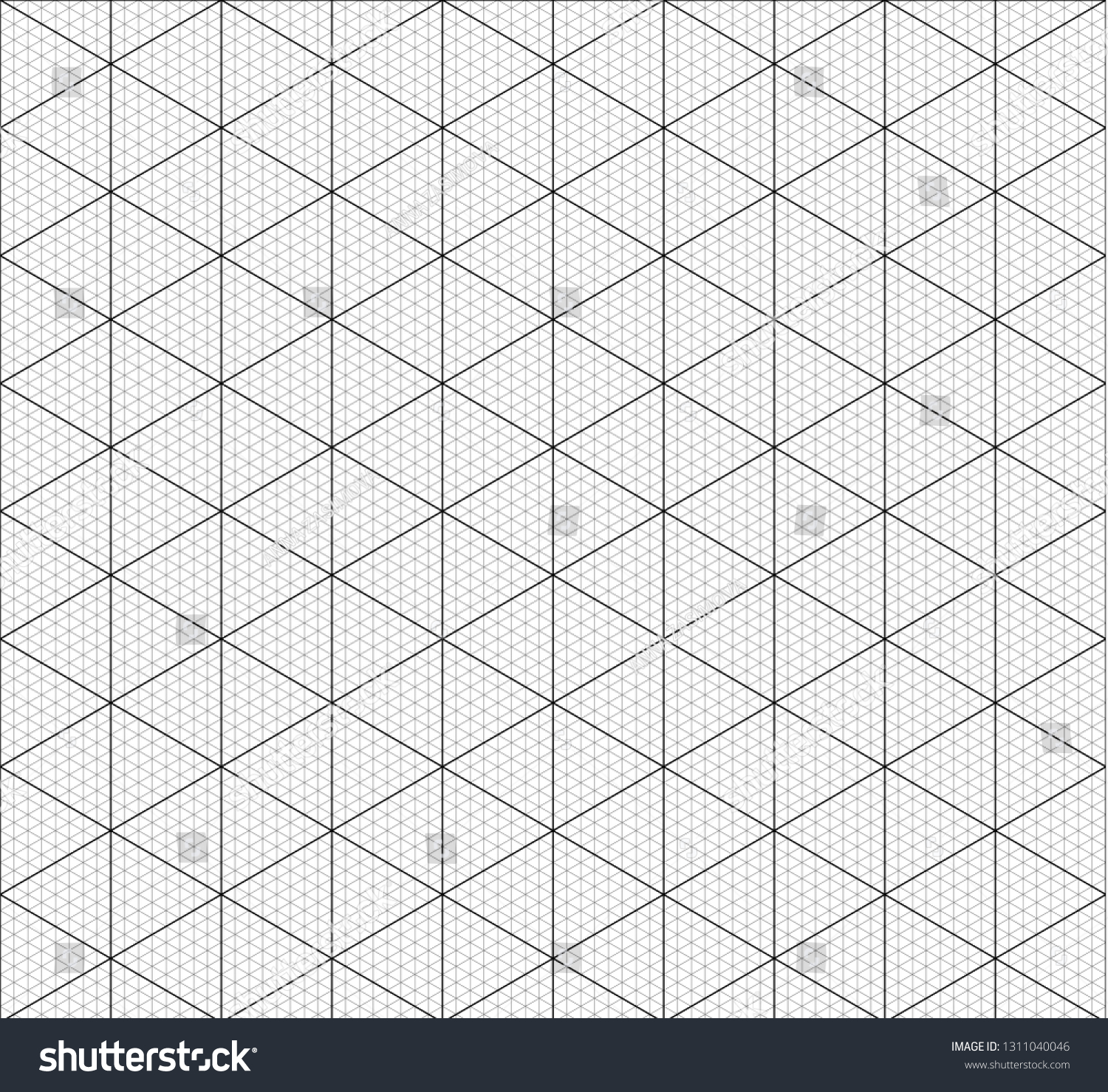 「Isometric Graph Paper Background Measured Grid」のベクター画像素材（ロイヤリティフリー ...