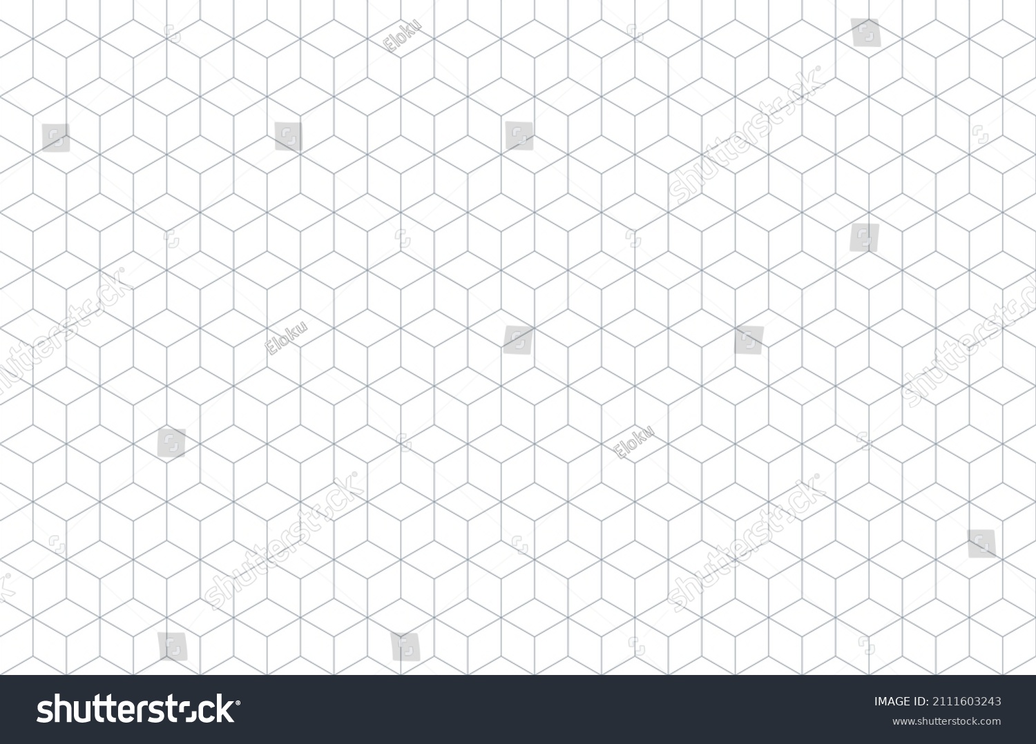 Isometric Grid Editable Strokes Background Vector Stock Vector (Royalty ...