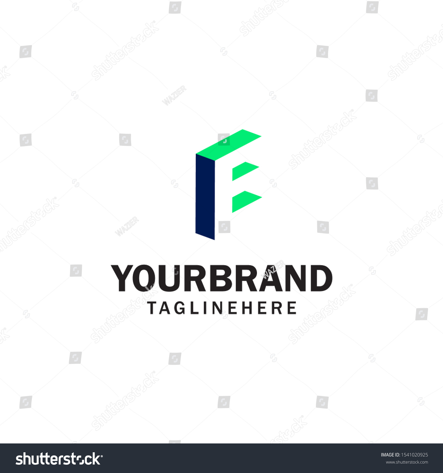 Isometric Letter E Logo Negative Space 스톡 벡터(로열티 프리) 1541020925 ...