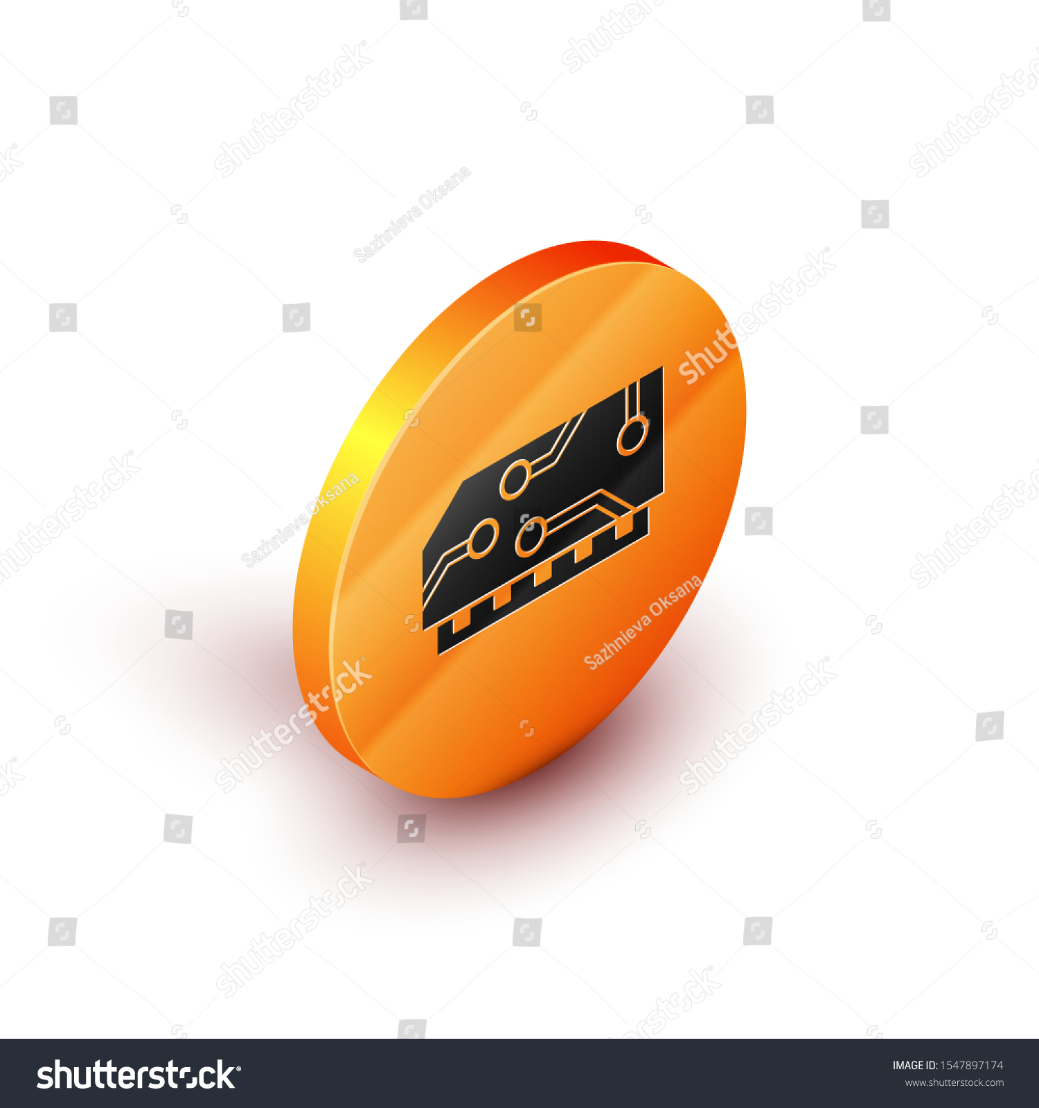 Isometric Ram Random Access Memory Icon Stock Vector (Royalty Free ...