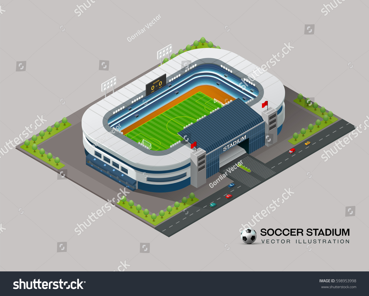 4,124 Stadium isometric Stock Vectors, Images & Vector Art | Shutterstock