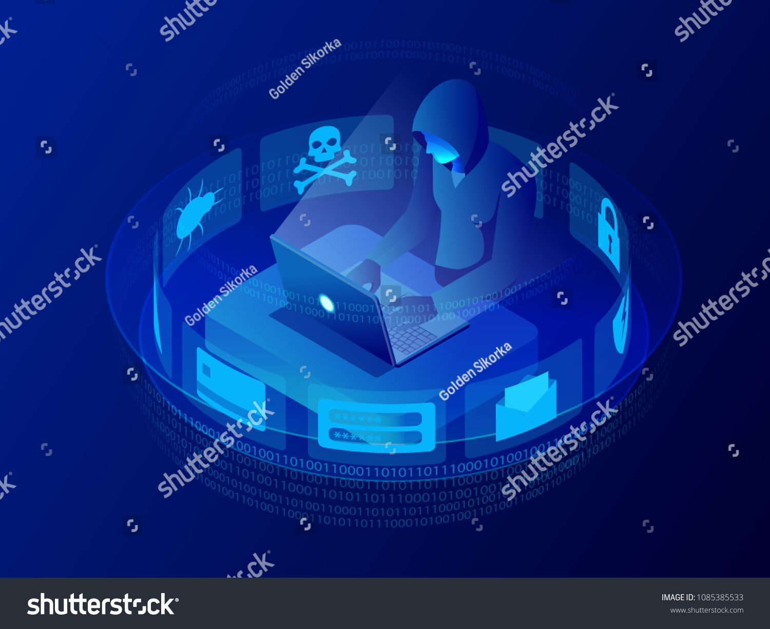 Isometric Vector Internet Hacker Attack Personal Stock Vector (Royalty ... Isometric Vector Internet Hacker Attack Personal Stock Vector (Royalty ...