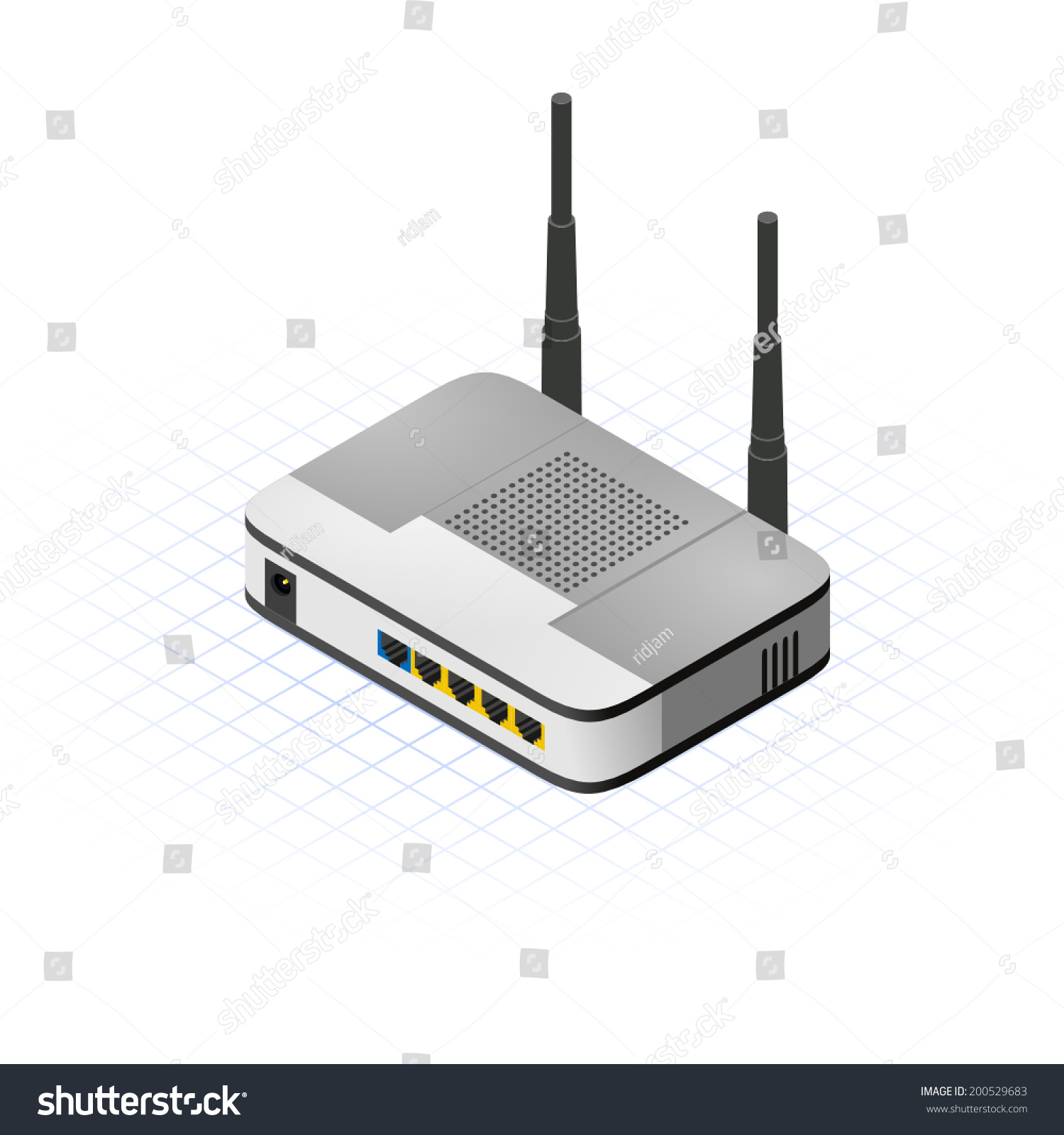 Isometric Wireless Router Vector Illustration Stock Vector (Royalty ... Isometric Wireless Router Vector Illustration Stock Vector (Royalty ...