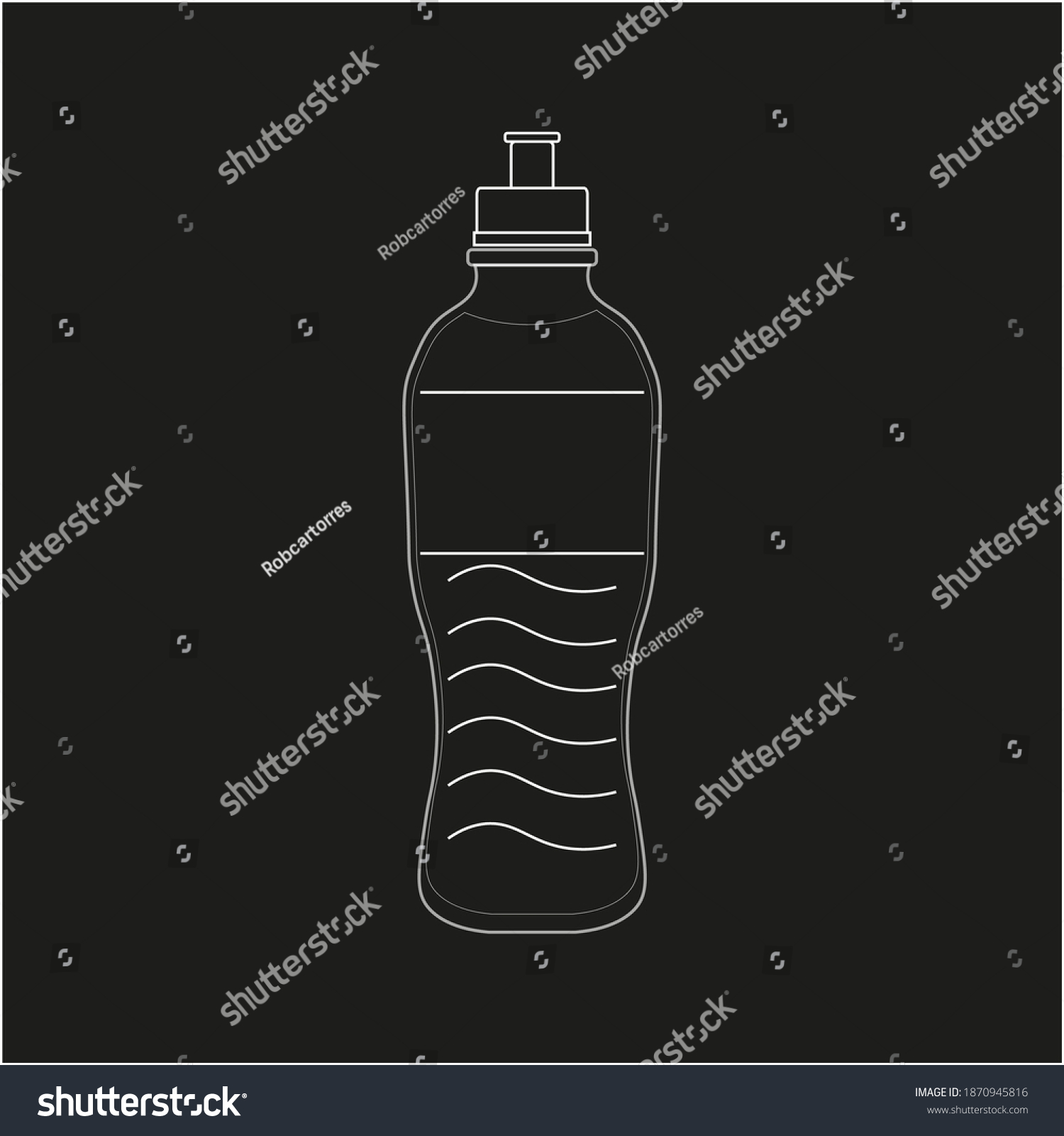 Isotonic Drink On White Background Vector Stock Vector (Royalty Free ...