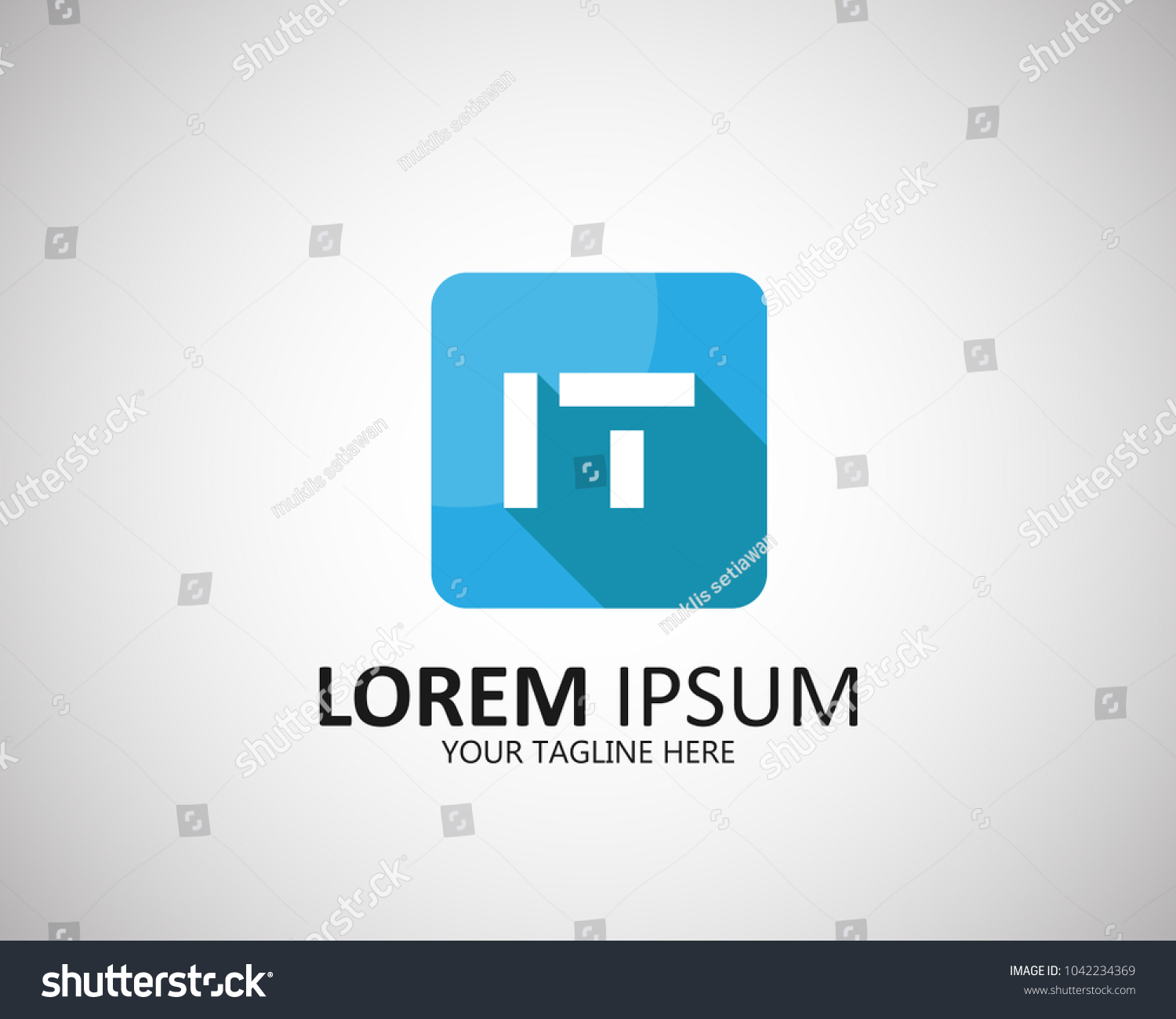 Letter Logo Rectangular Beam Arrangement Stock Vector (Royalty Free ...