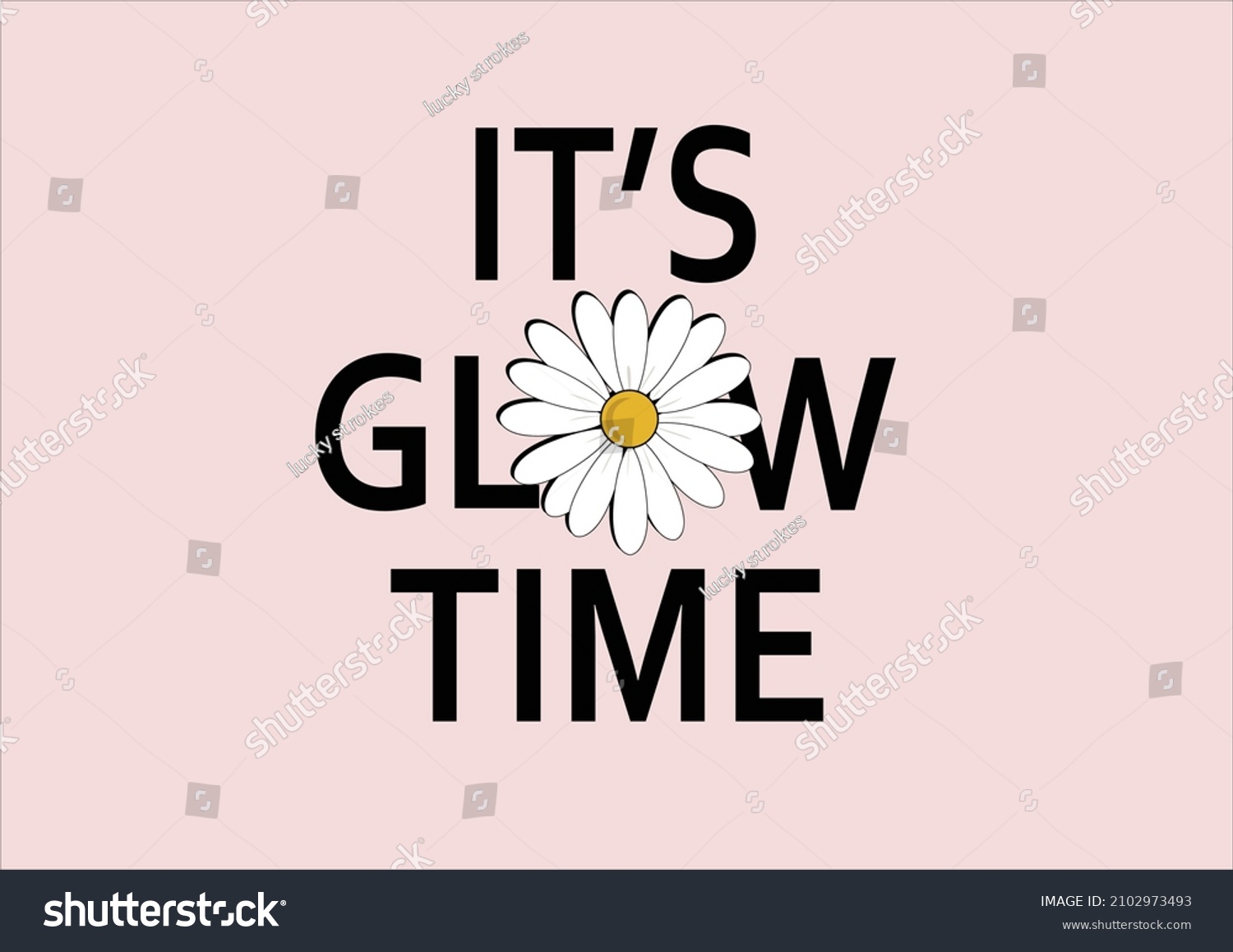 Glow Time Daisy Flower Vector Stock Vector (Royalty Free) 2102973493 ...