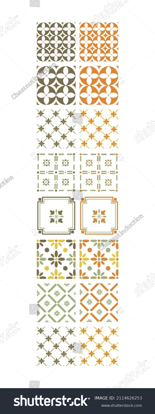 Italian Ceramic Tiles Vector Graphics Stock Vector (Royalty Free ...