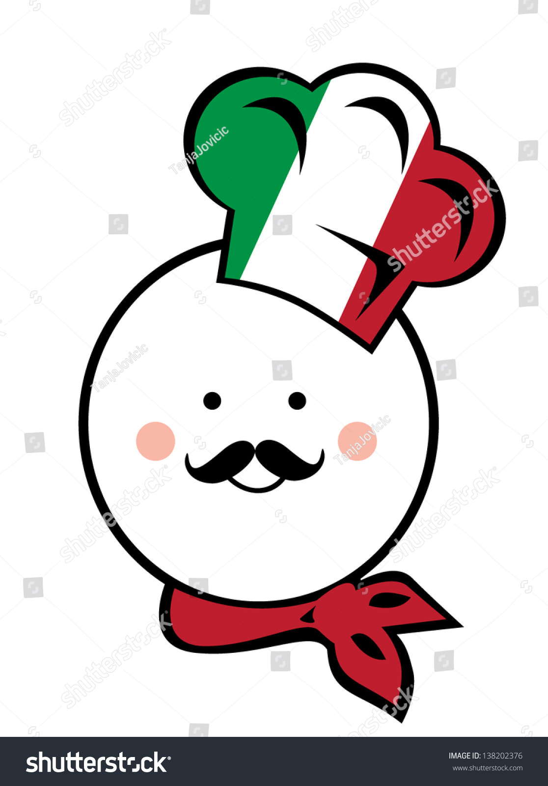 Italian Chef Stock Vector (Royalty Free) 138202376 | Shutterstock