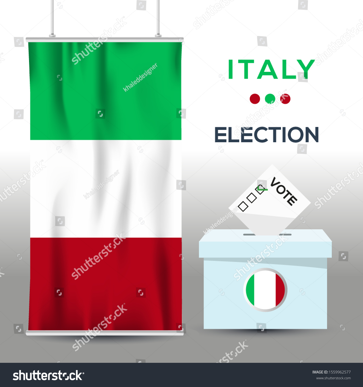 Italy Election Background Vector Work Flat: vector de stock (libre de ...