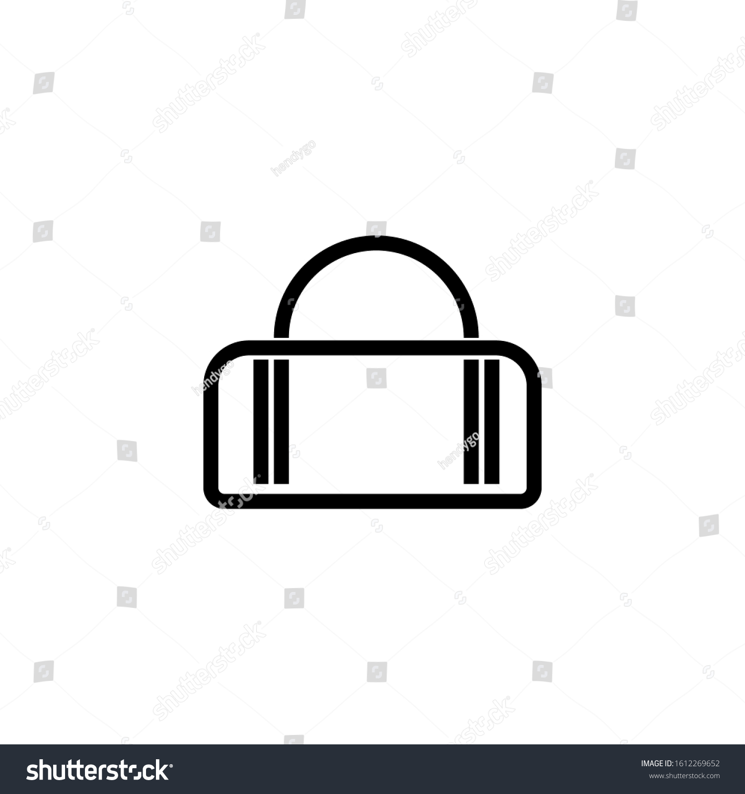 Item Bag Icon Design Template Stock Vector (Royalty Free) 1612269652 ...