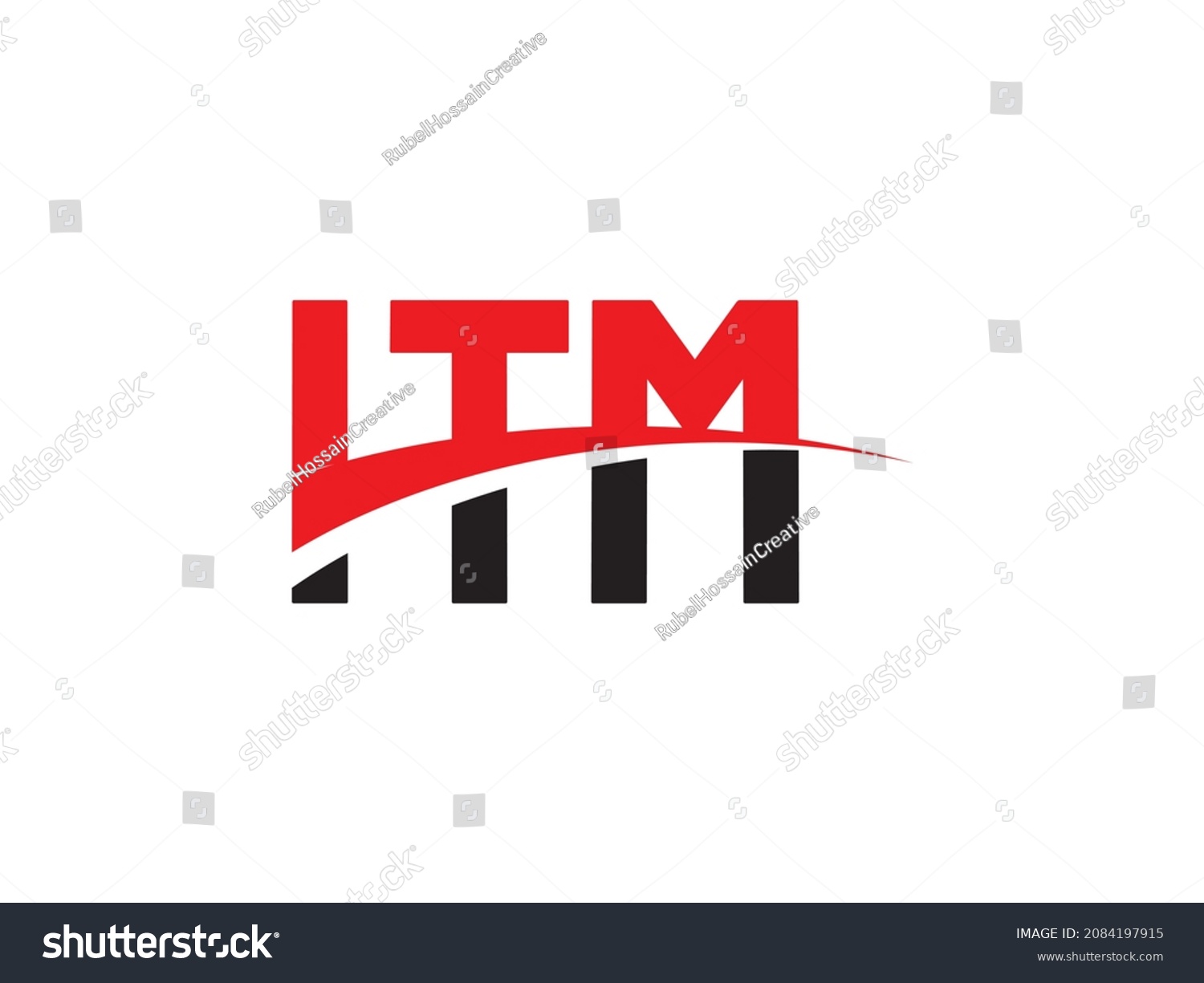 Itm Letter Initial Logo Design Vector Stock Vector (Royalty Free ...