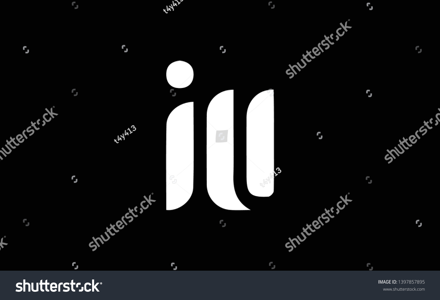 Iu Logo Design Template Vector Illustration Stock Vector (Royalty Free ...