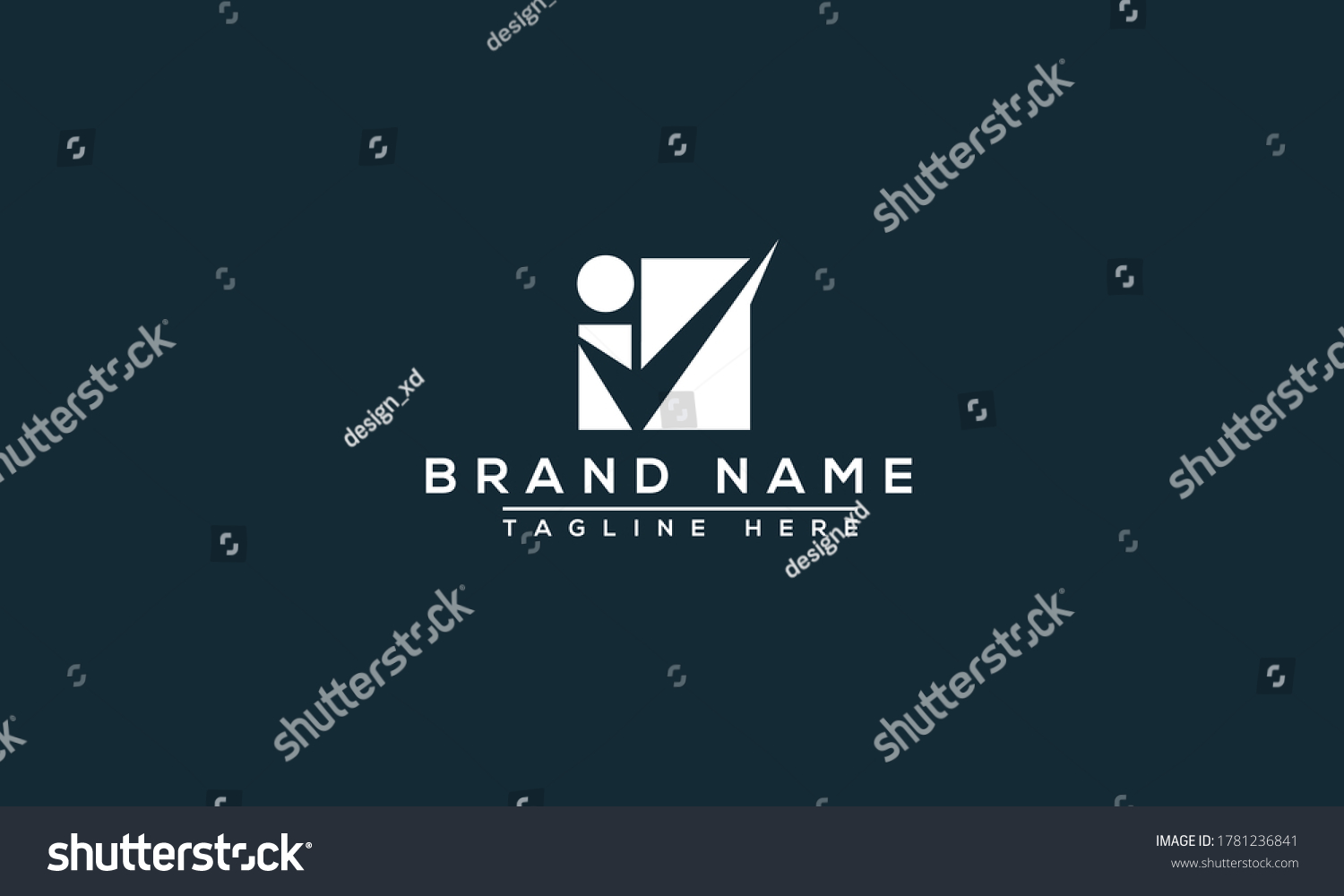Iv Logo Design Template Vector Graphic Stock Vector (Royalty Free ...