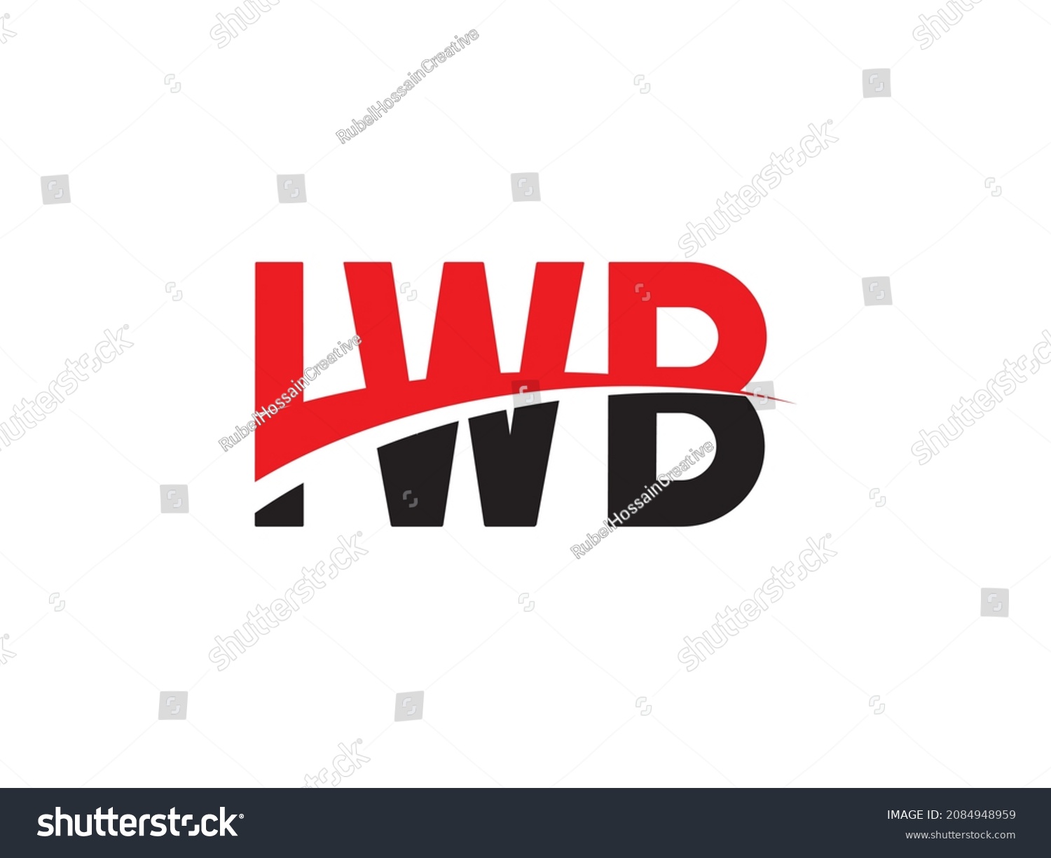 Iwb Letter Initial Logo Design Vector Stock Vector (Royalty Free ...