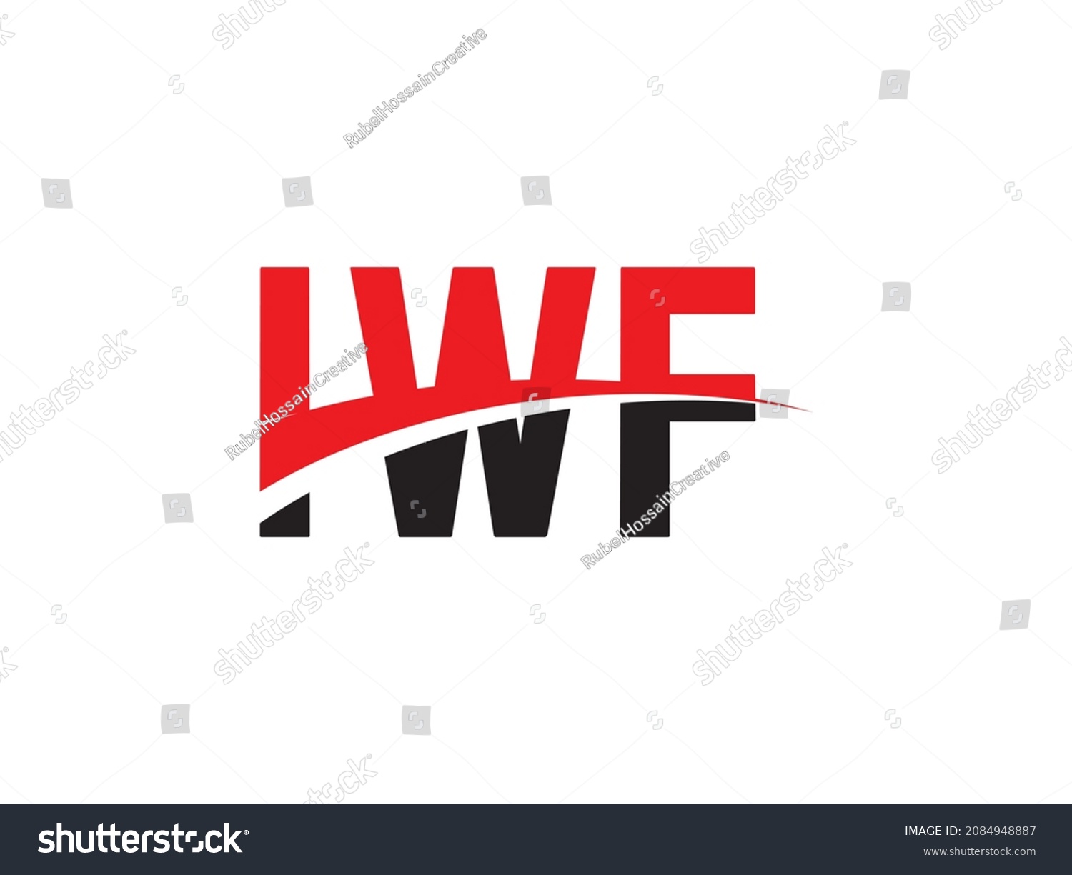Iwf Letter Initial Logo Design Vector Stock Vector (Royalty Free ...